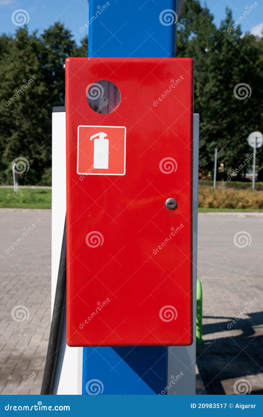 Red emergency box stock image. Image of security, fire - 20983517