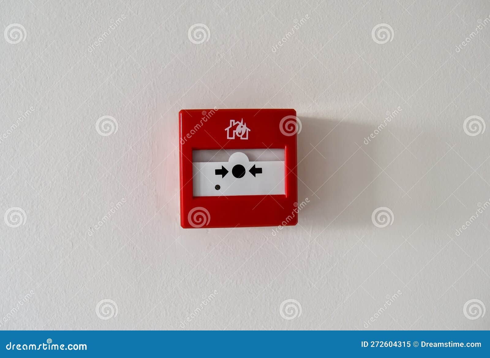 Emergency Fire Button Close Up Stock Image - Image of signage, circle ...