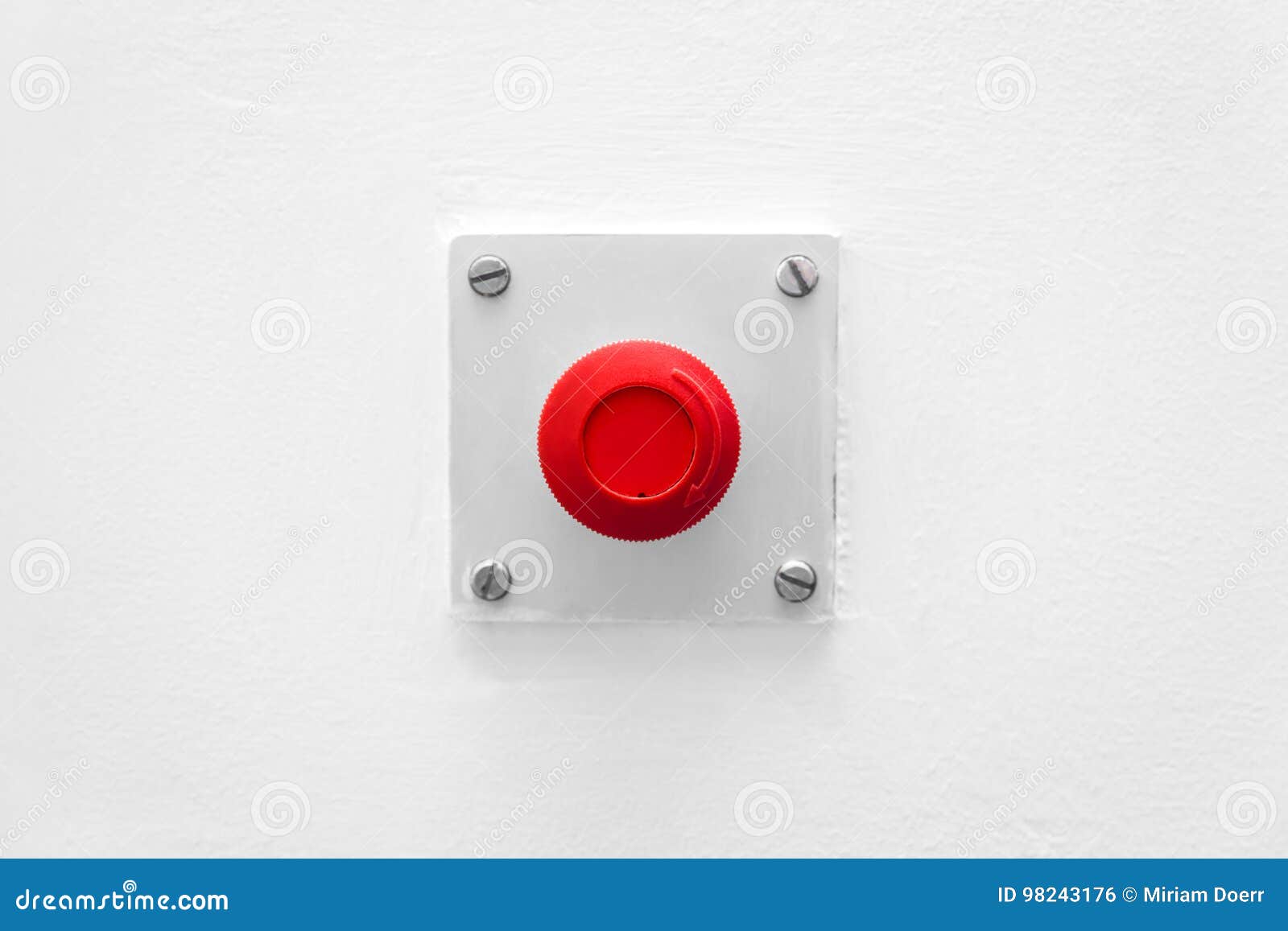 Red emergency button stock photo. Image of industrial - 98243176