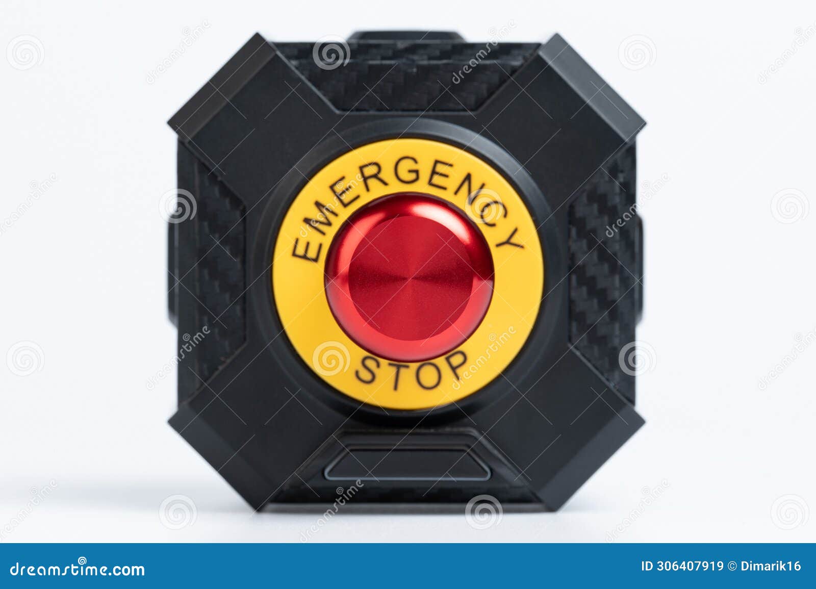 Red emergency stop button stock image. Image of attention - 306407919