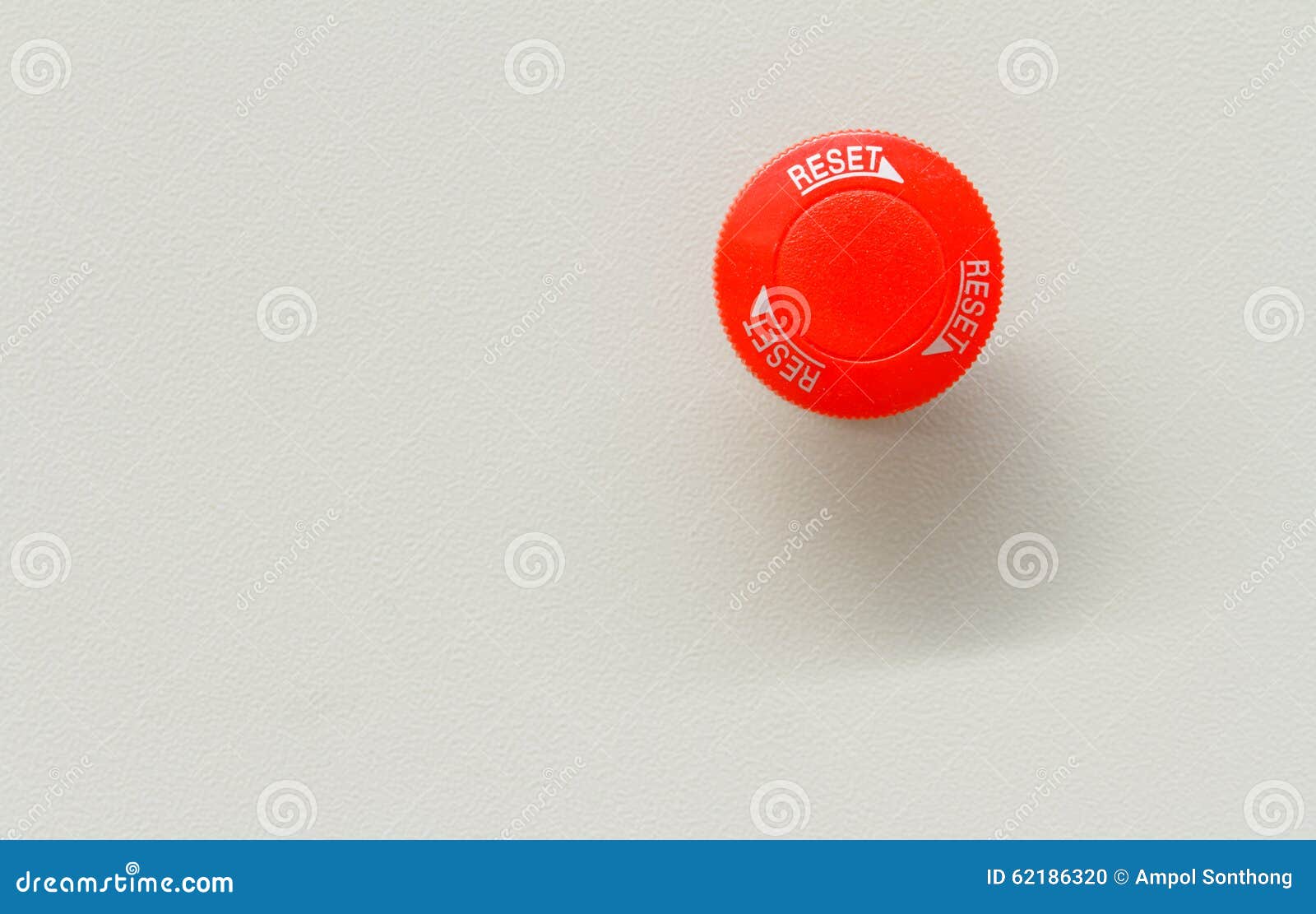 Red Emergency Stop and Reset Button Stock Photo - Image of panic ...