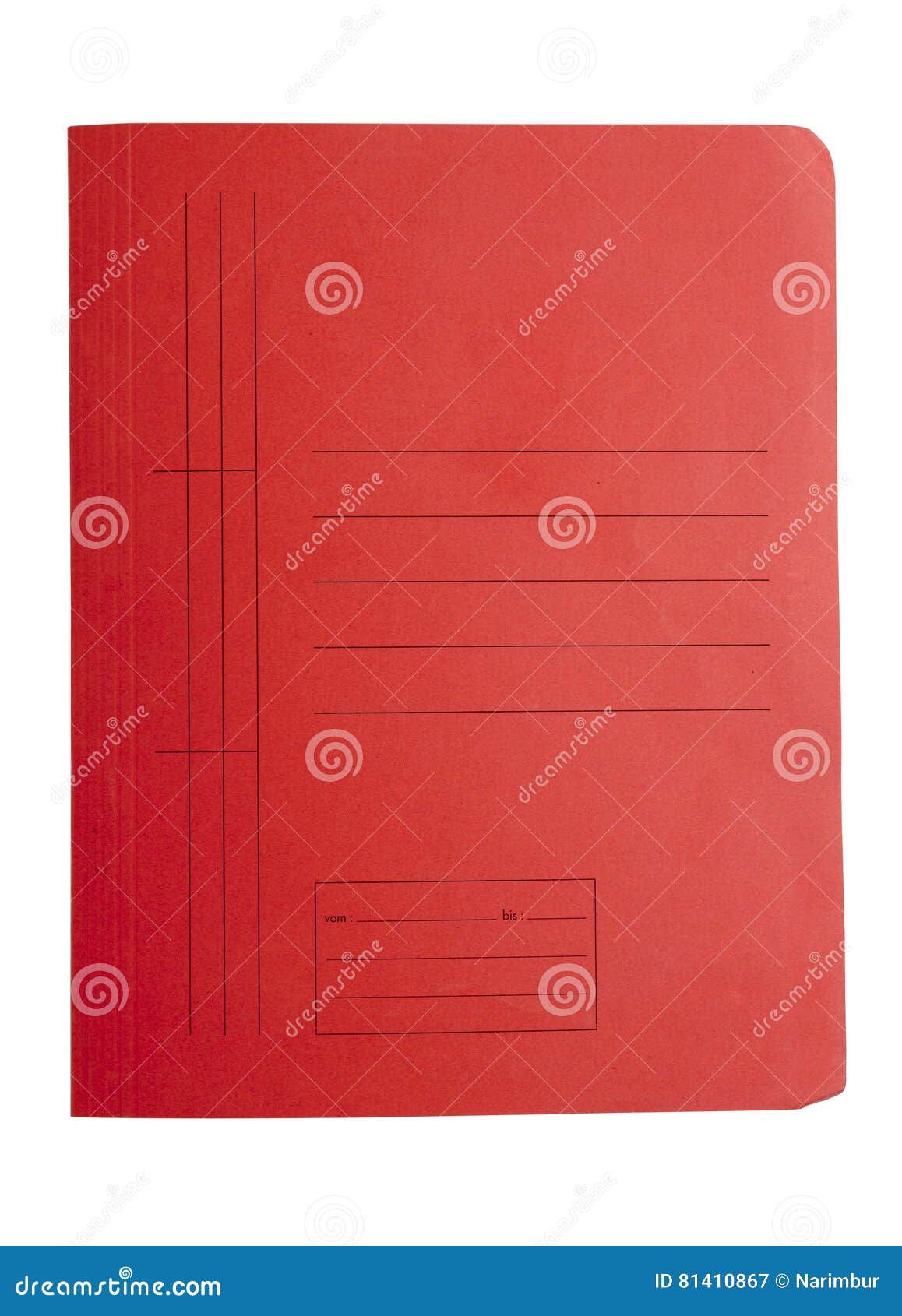 Red empty filing folder stock image. Image of abstract - 81410867