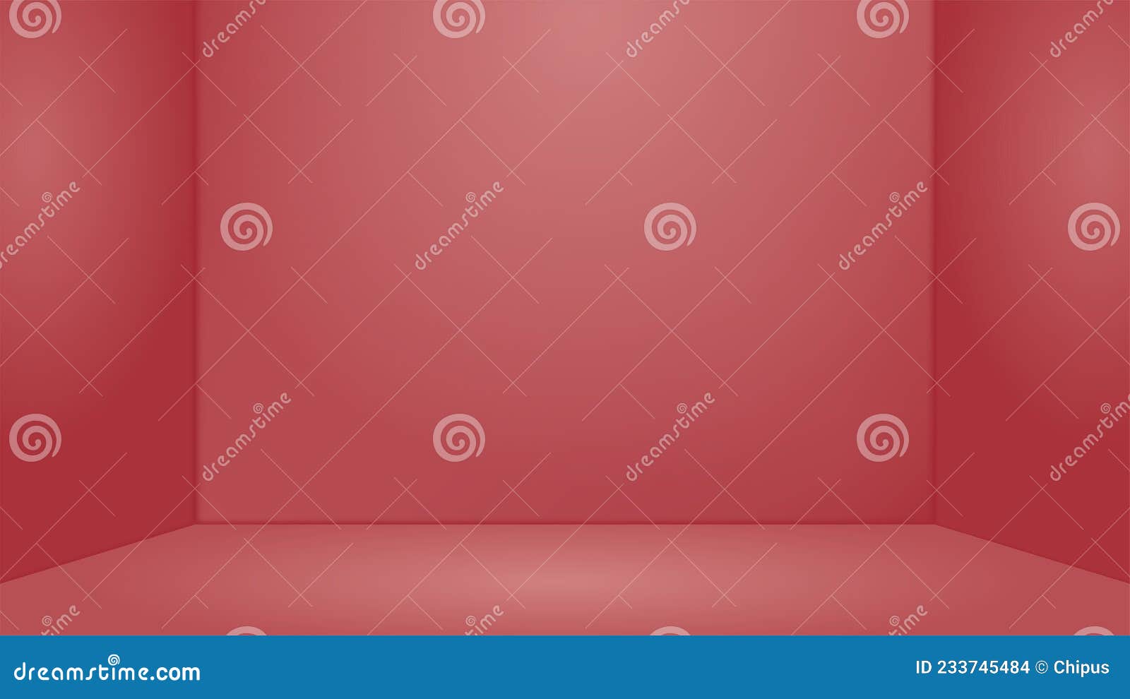 Red empty room background. stock vector. Illustration of home - 233745484