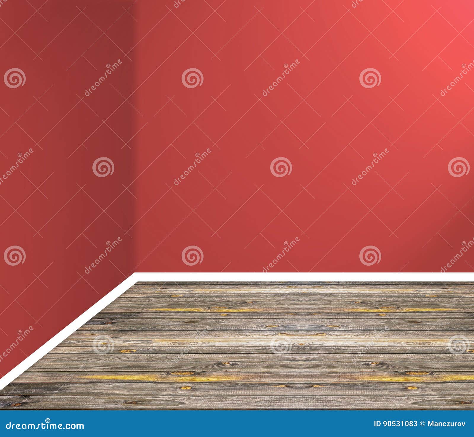 Red Empty Room Corner Background Stock Image - Image of corner, living ...