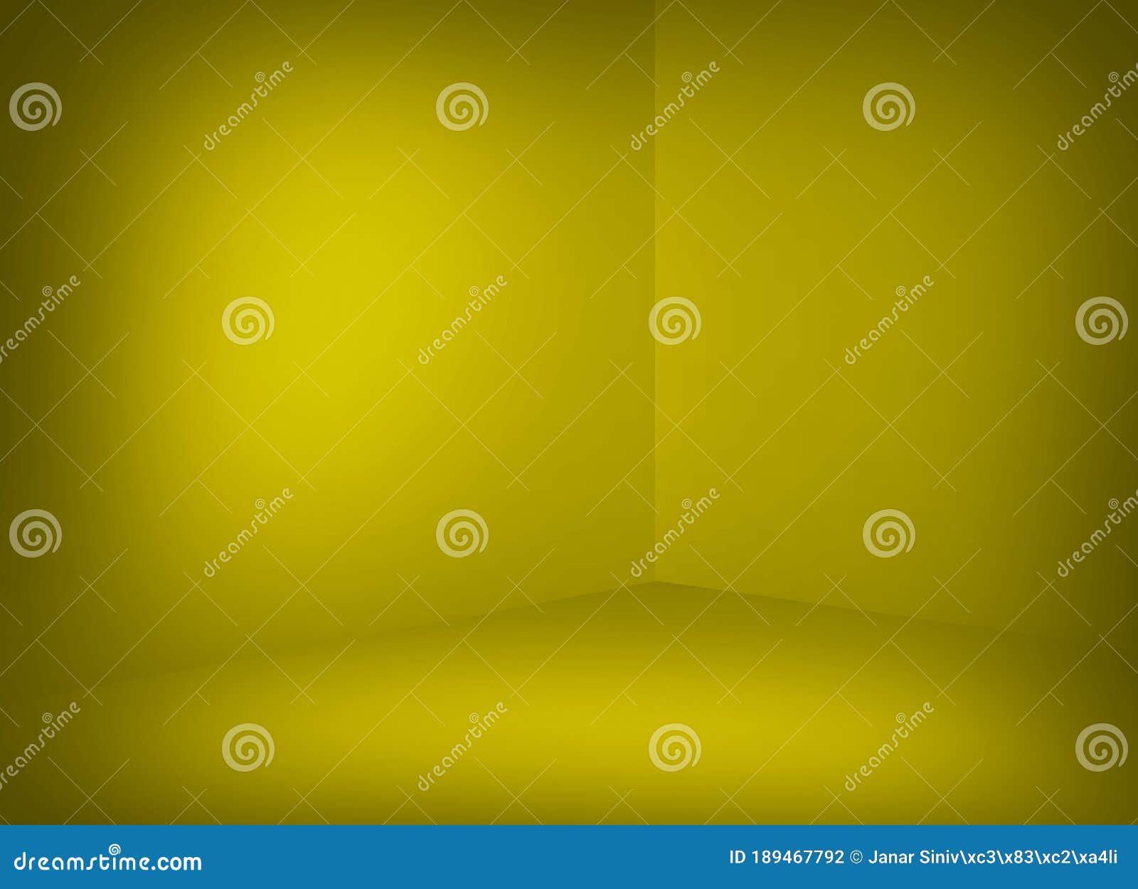 A Yellow Empty Room for Product Presentation or Backdrop Stock Photo ...