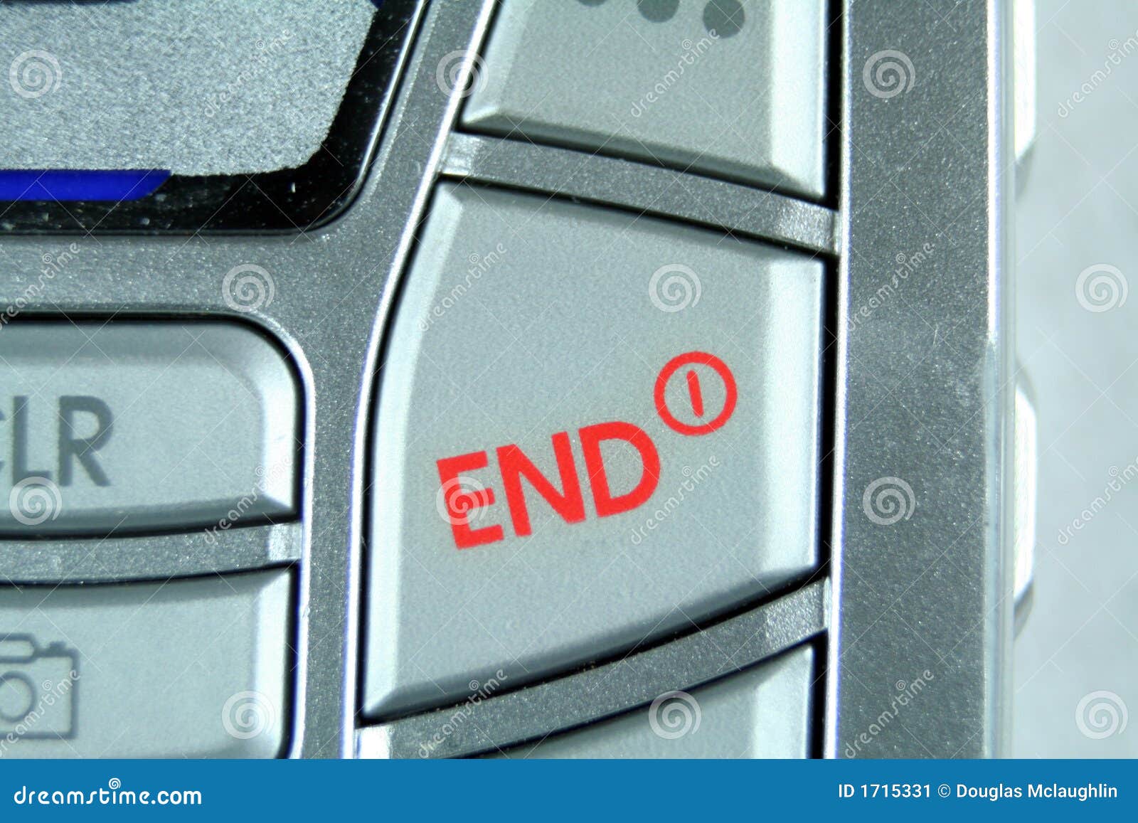 The Red End Button Finishes the Call Stock Image - Image of phone, stop ...