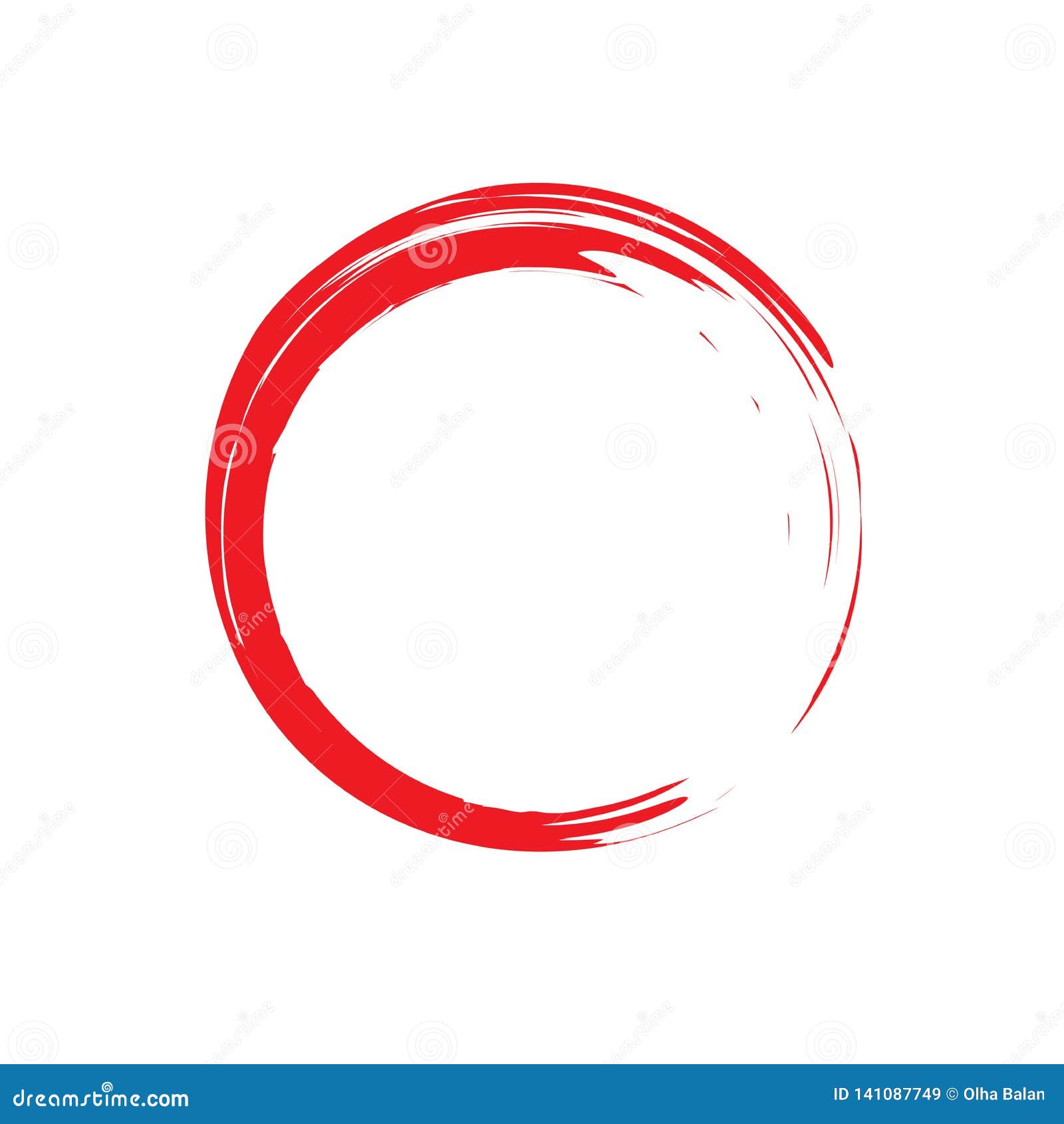 Red Enso Design stock vector. Illustration of asian - 141087749