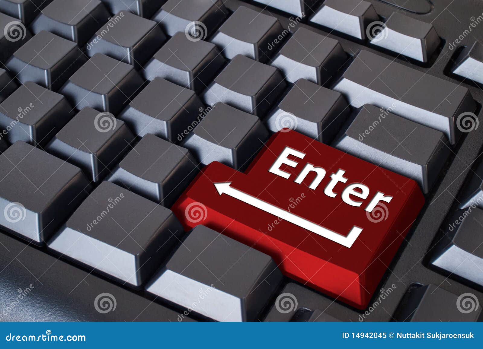 Red Enter button stock illustration. Illustration of modern - 14942045