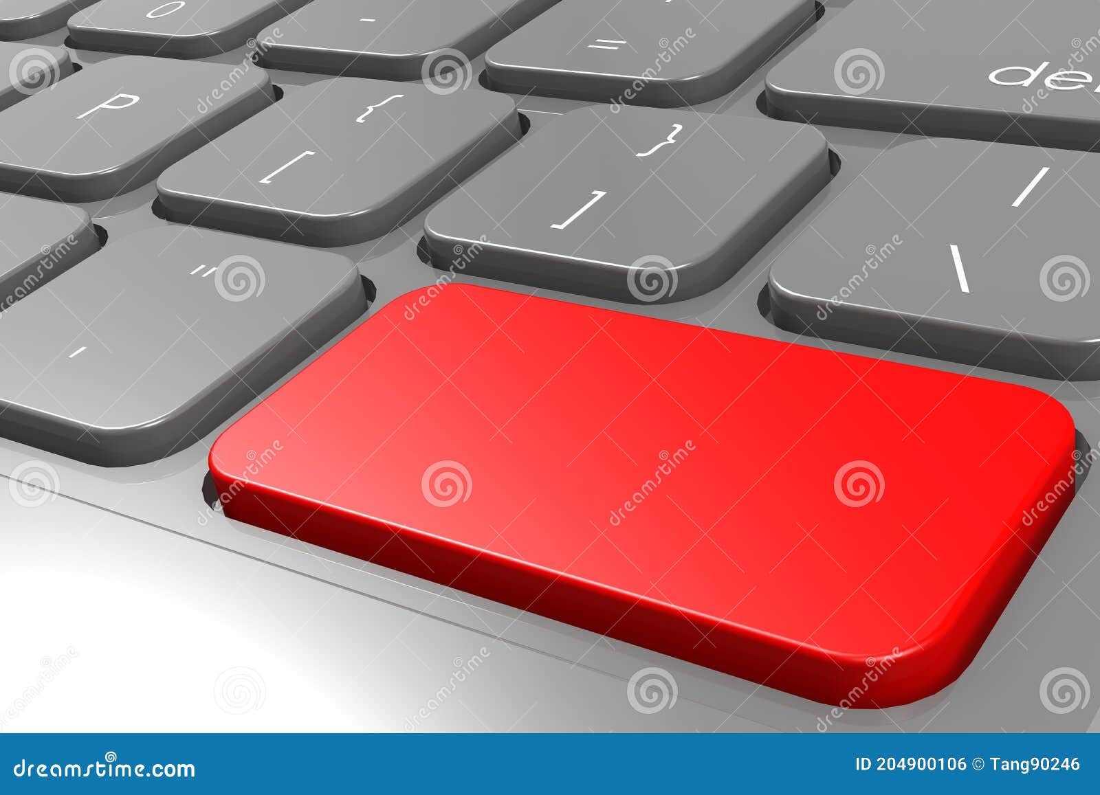 Red Enter Button on Black Computer Keyboard Stock Illustration ...