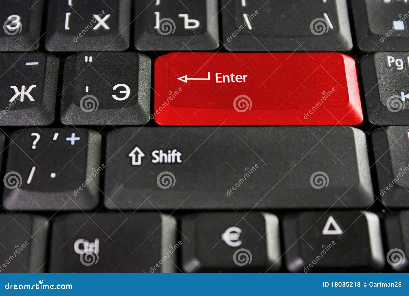 Red Enter key stock photo. Image of enter, button, electronic - 18035218