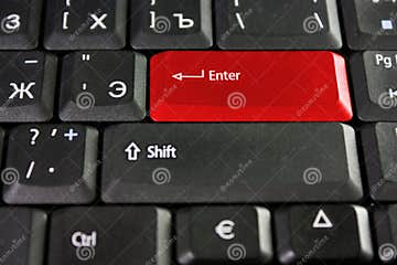 Red Enter key stock photo. Image of enter, button, electronic - 18035218