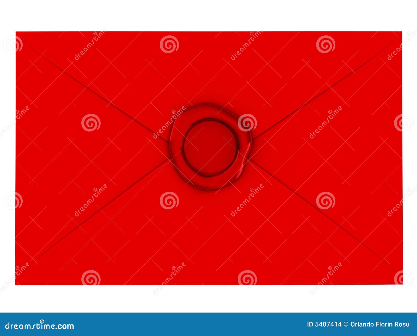 Red envelope stock illustration. Illustration of security - 5407414