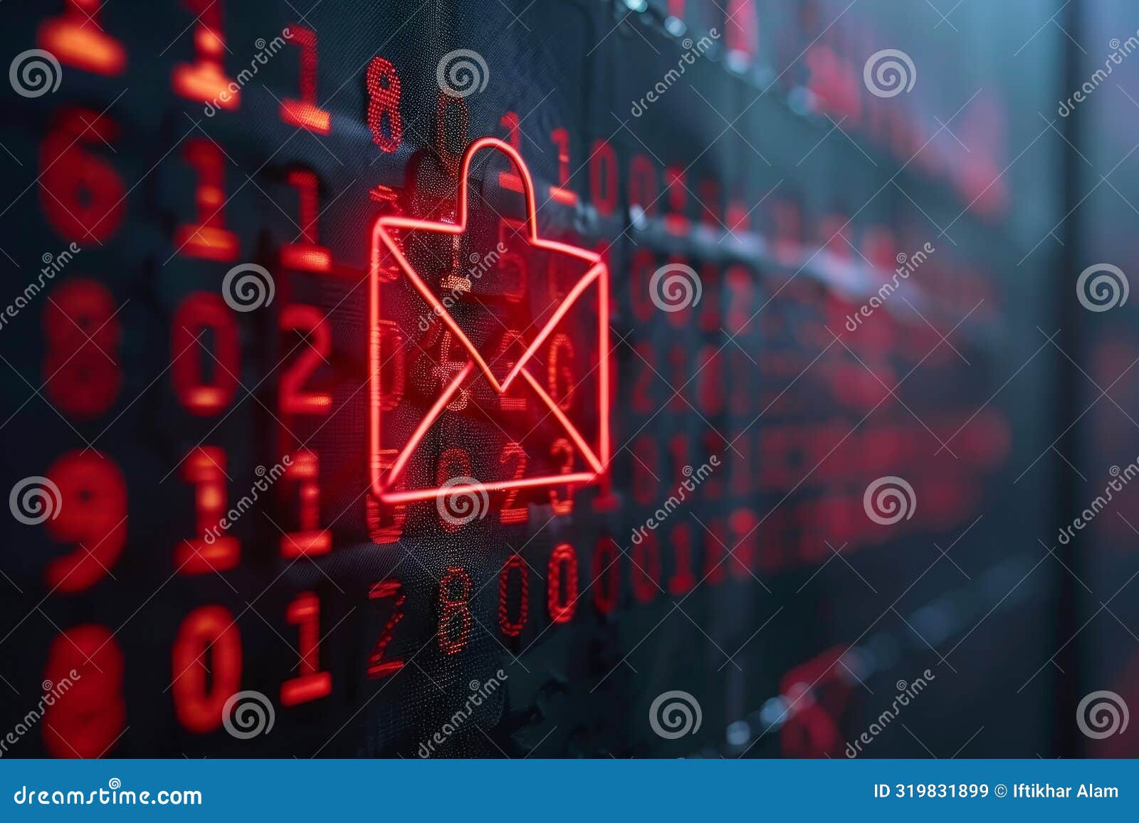 A Red Envelope Displayed on a Computer Screen, Symbolizing a Digital ...