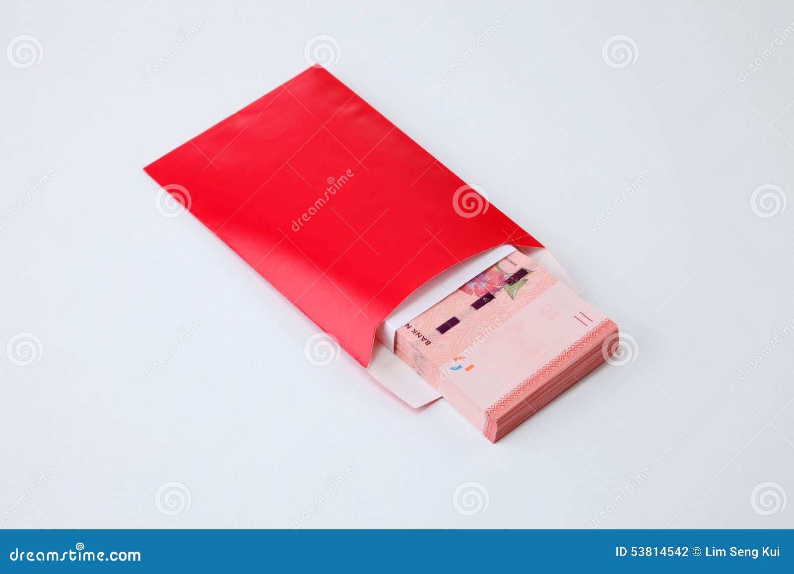 Red envelope with money stock photo. Image of tradition - 53814542