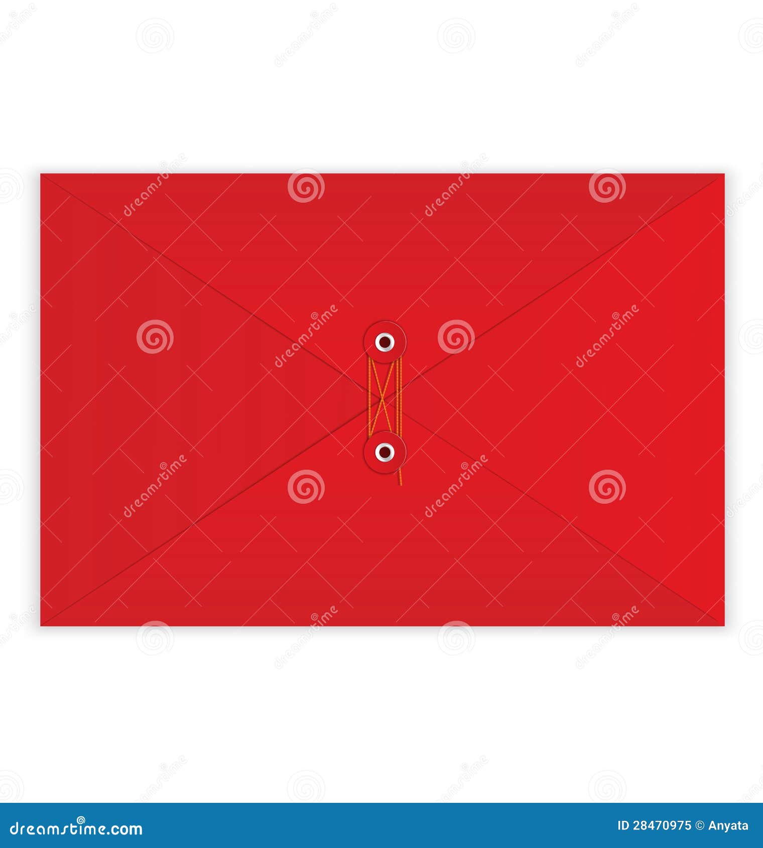 Red Envelope Rope Seal Vector Stock Vector - Illustration of mail ...
