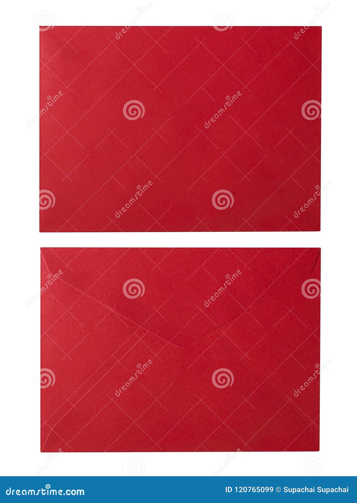 Red Envelope on White Background Stock Image - Image of office, note ...