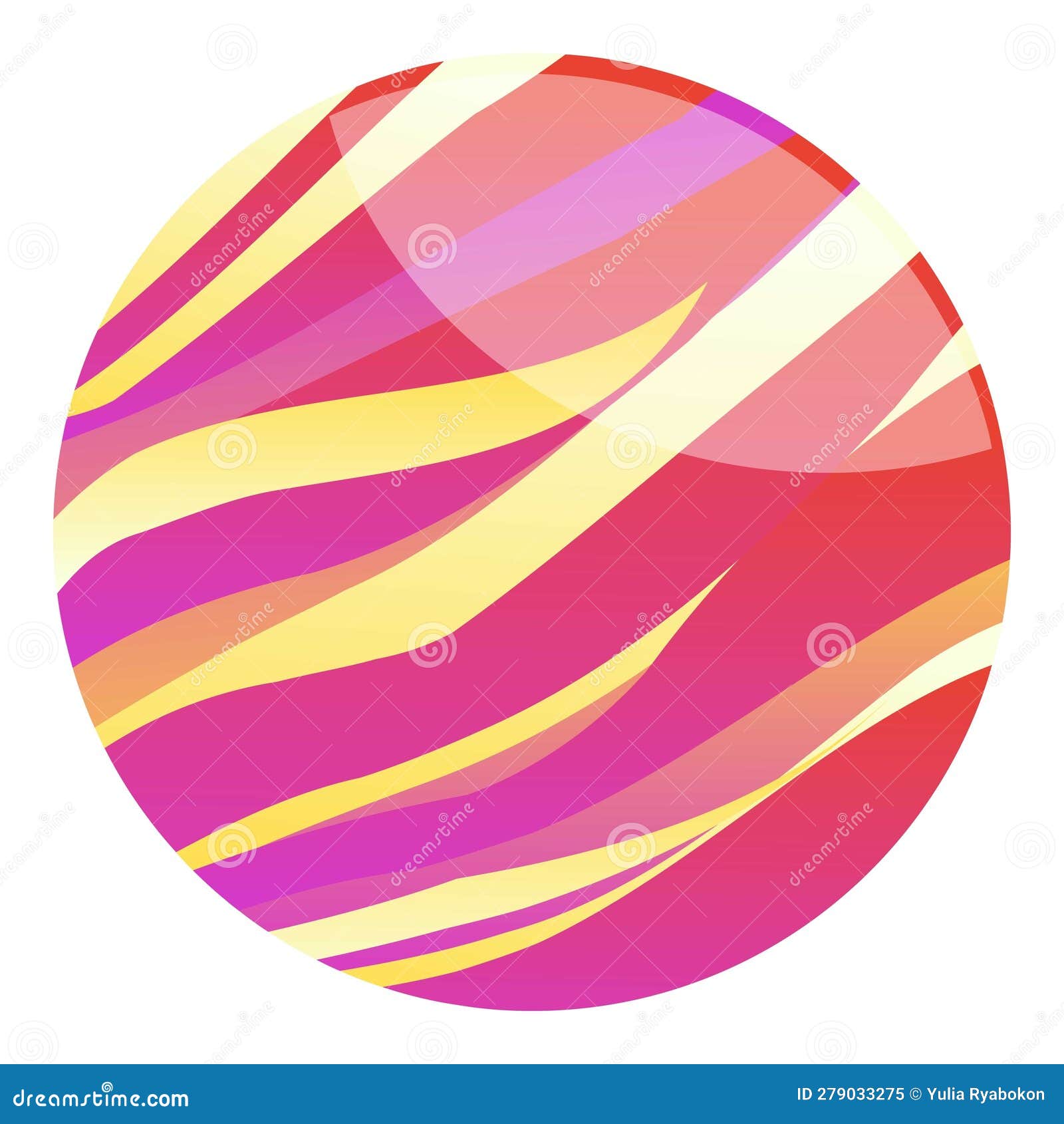 Red Epoxy Resin Icon Cartoon Vector. Circle Ball Stock Vector ...