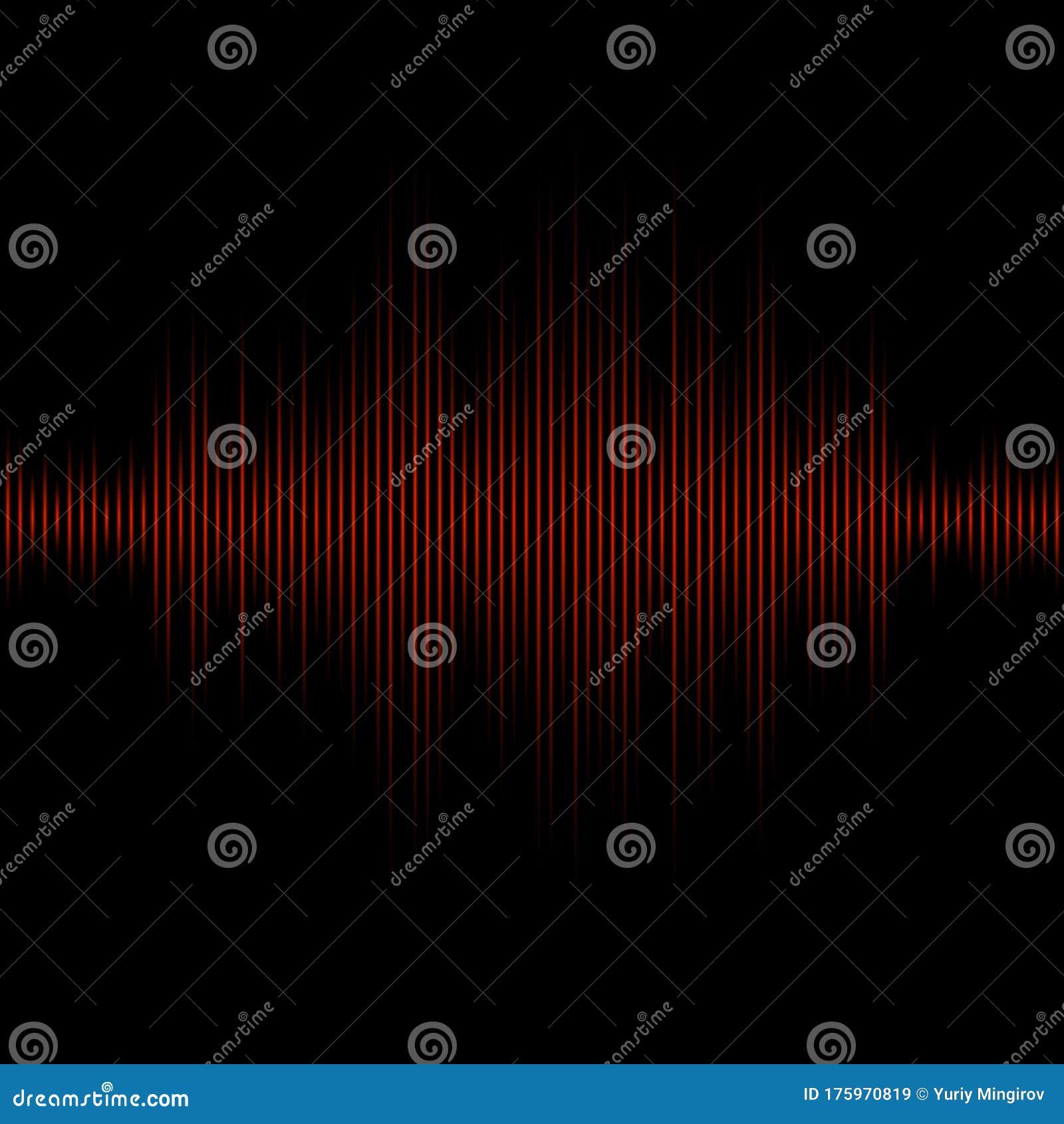 Red Equalizer on Black Background Stock Vector - Illustration of ...