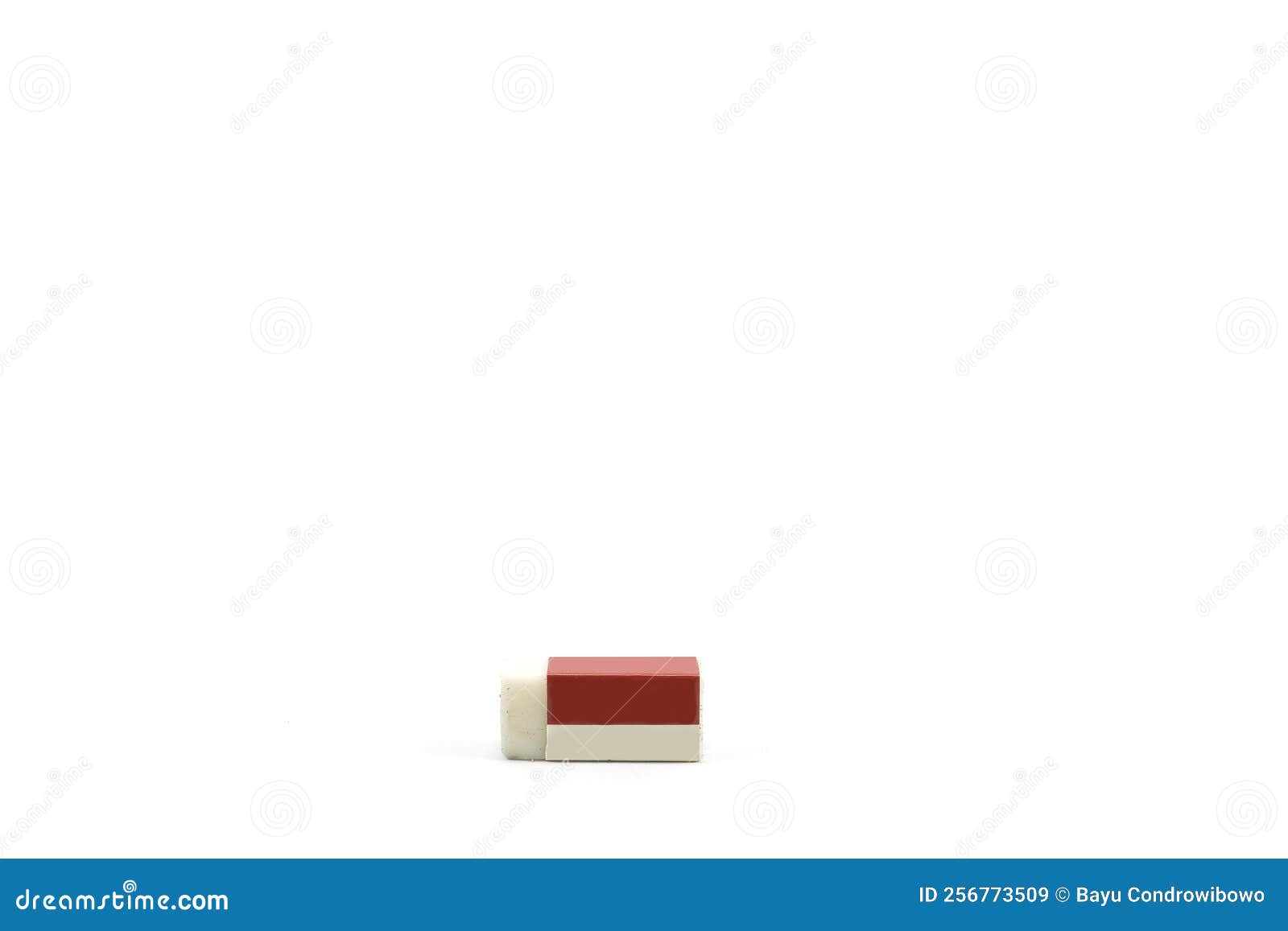 Red Eraser Rubber Isolated on White Background Stock Image - Image of ...