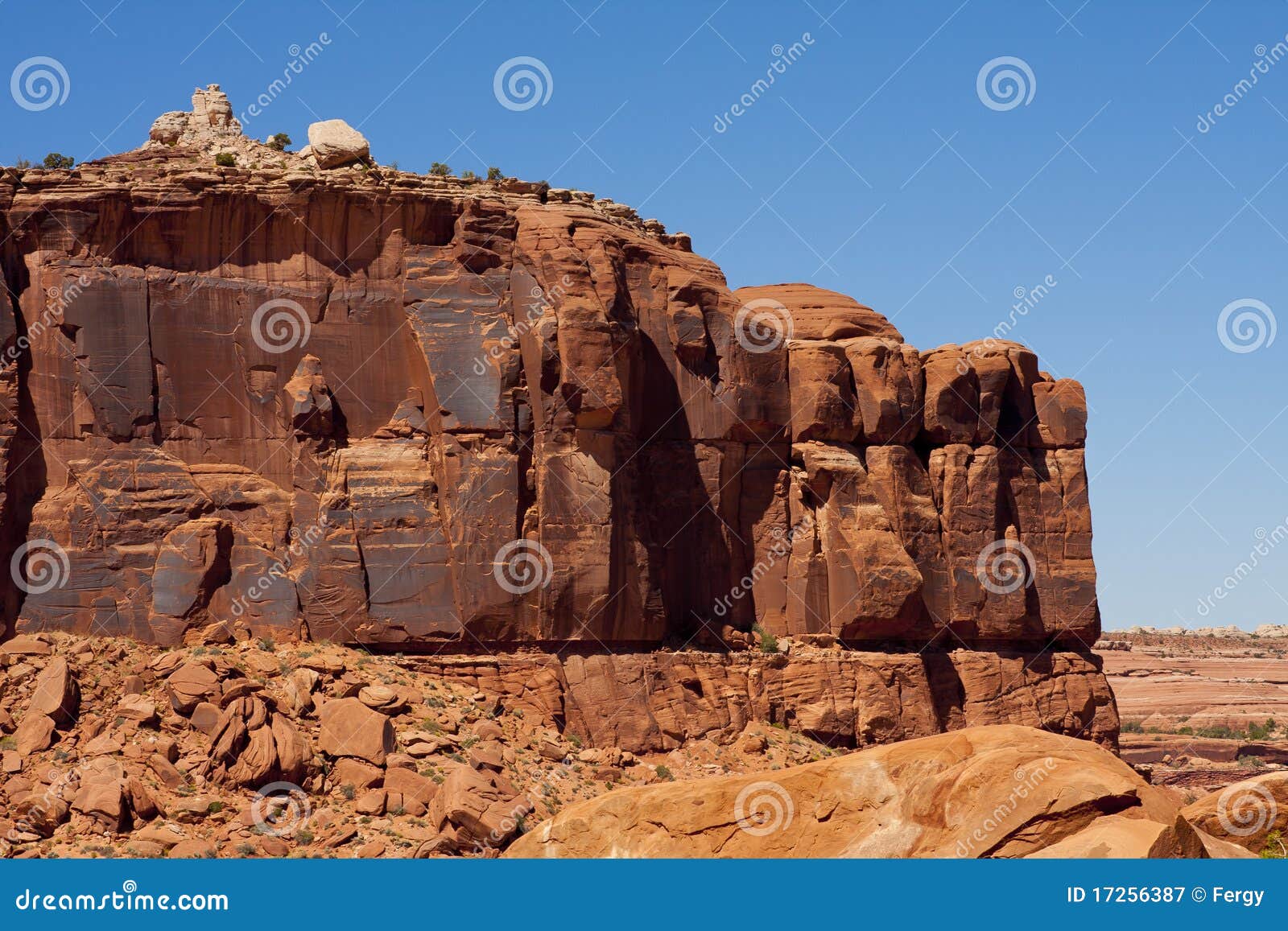 Red eroded rock stock image. Image of space, moab, summer - 17256387