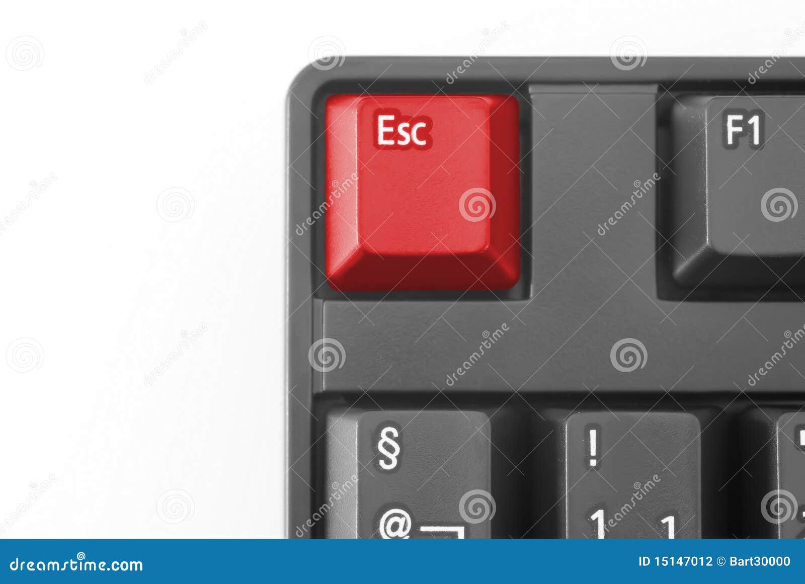 Red Escape Button stock photo. Image of black, isolated - 15147012