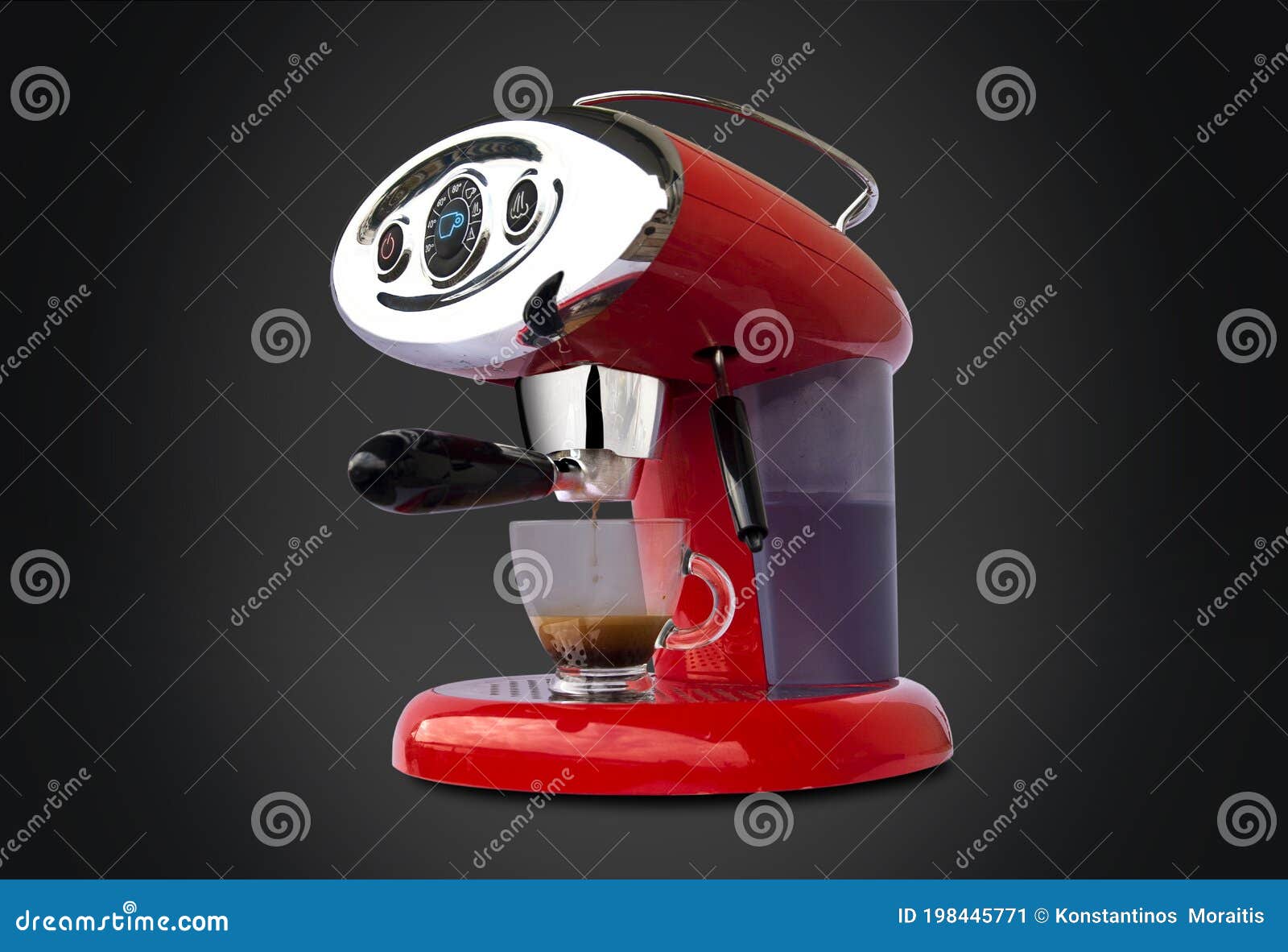 Red Espresso Coffee Machine Stock Image - Image of fashionable ...