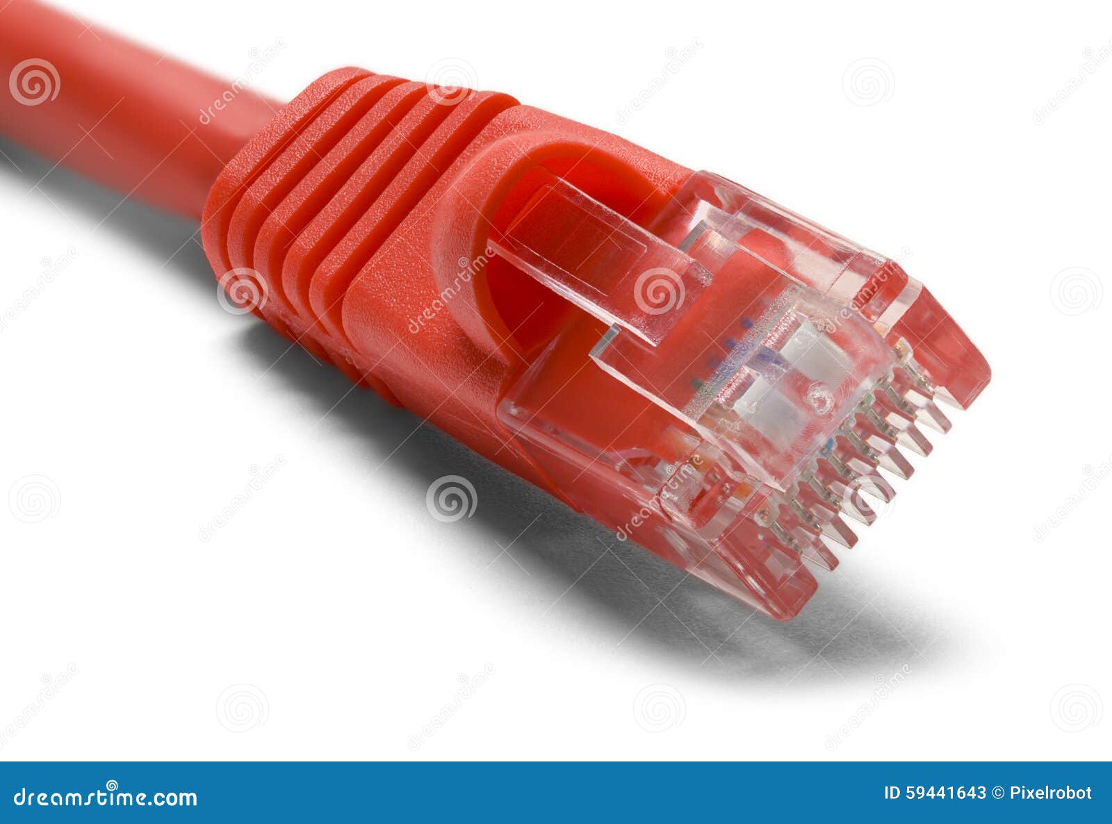 Red Ethernet Cable stock image. Image of variation, speed - 59441643