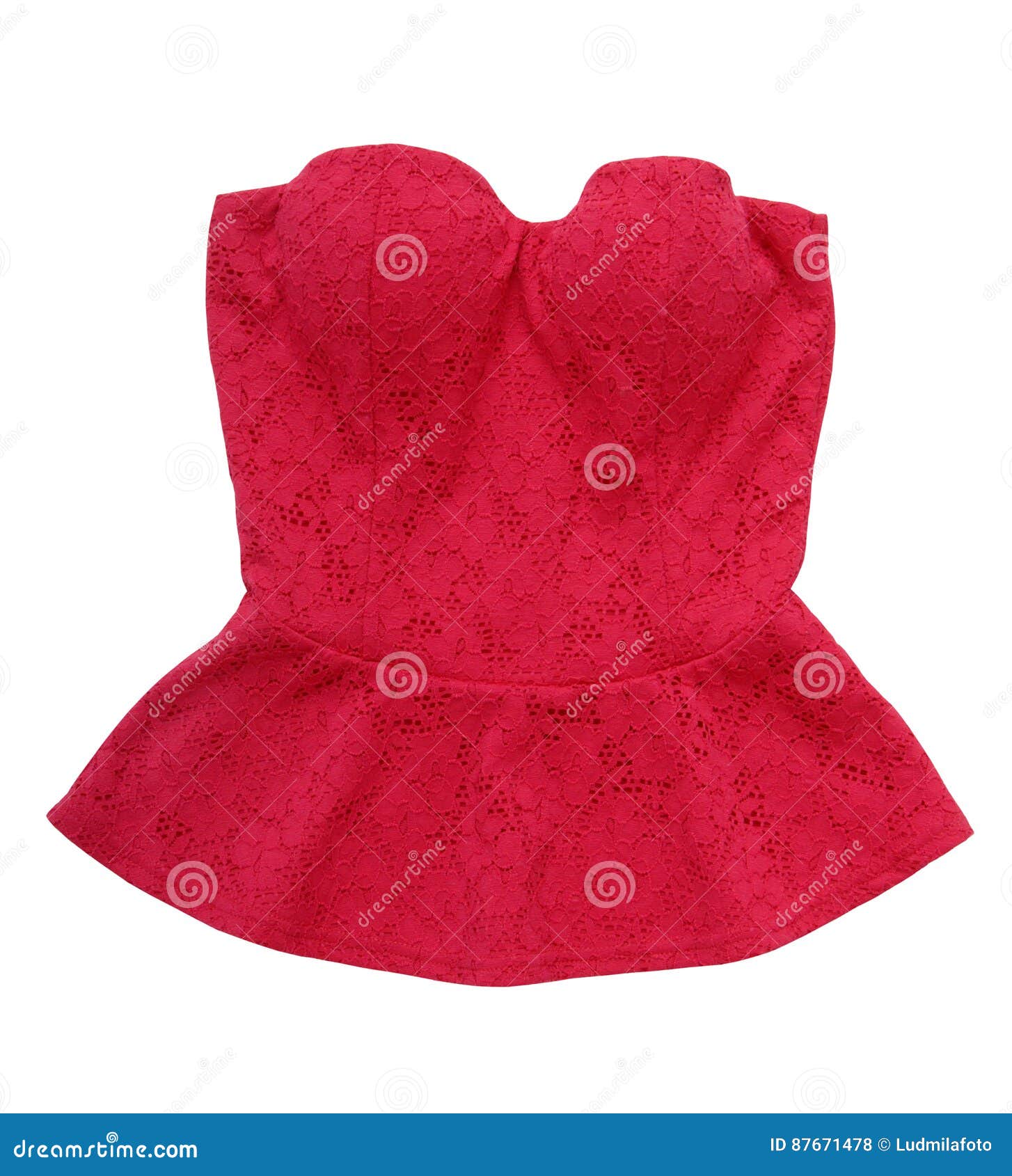 Red Evening Top, Lace Elegant Corset Stock Photo - Image of clothes ...