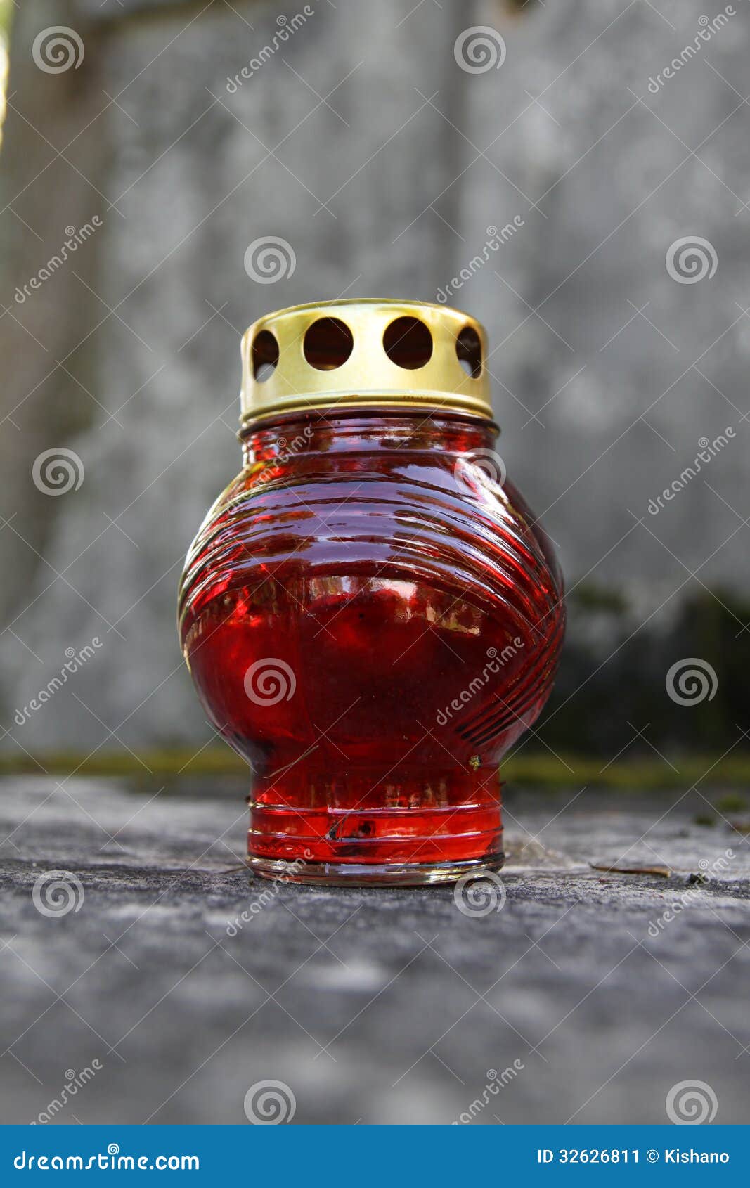 Red ever-fire on tombstone stock image. Image of tombstone - 32626811