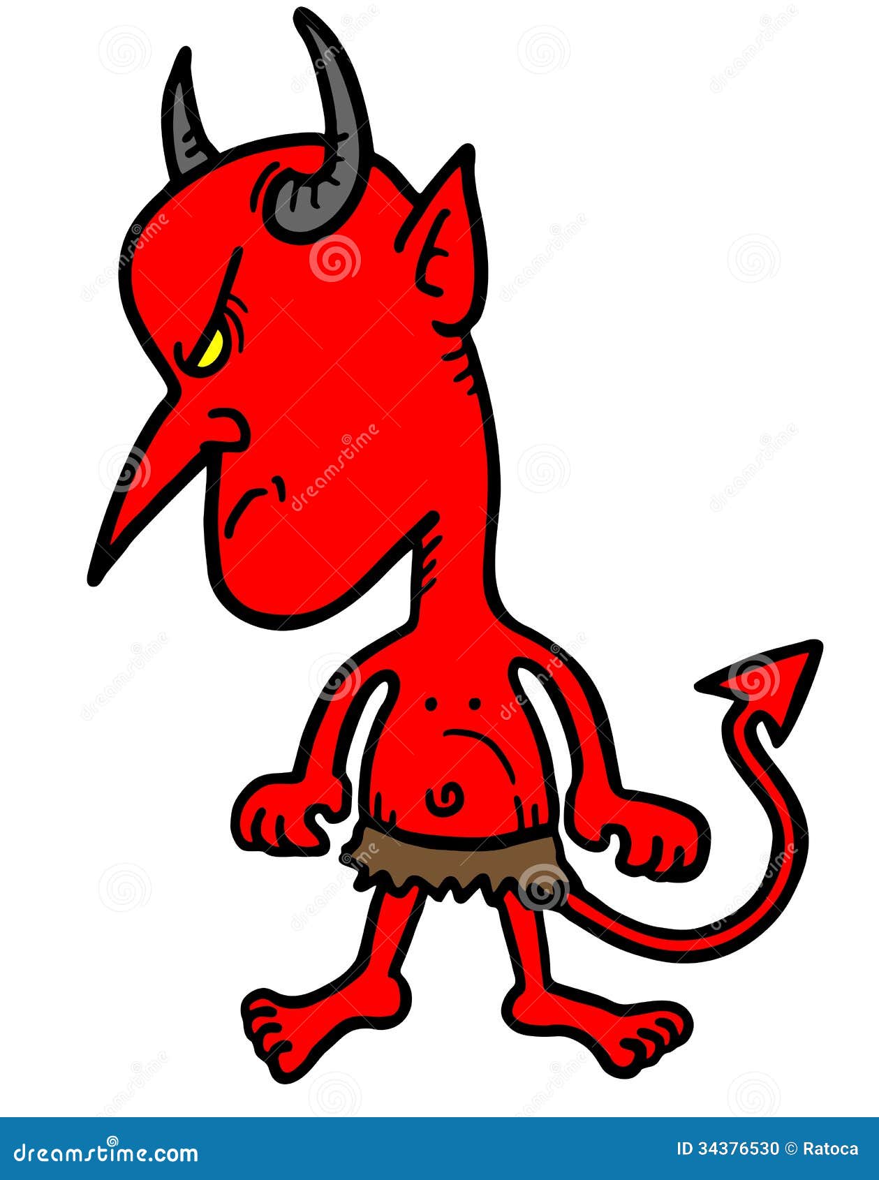 Red evil stock vector. Illustration of puppet, halloween - 34376530