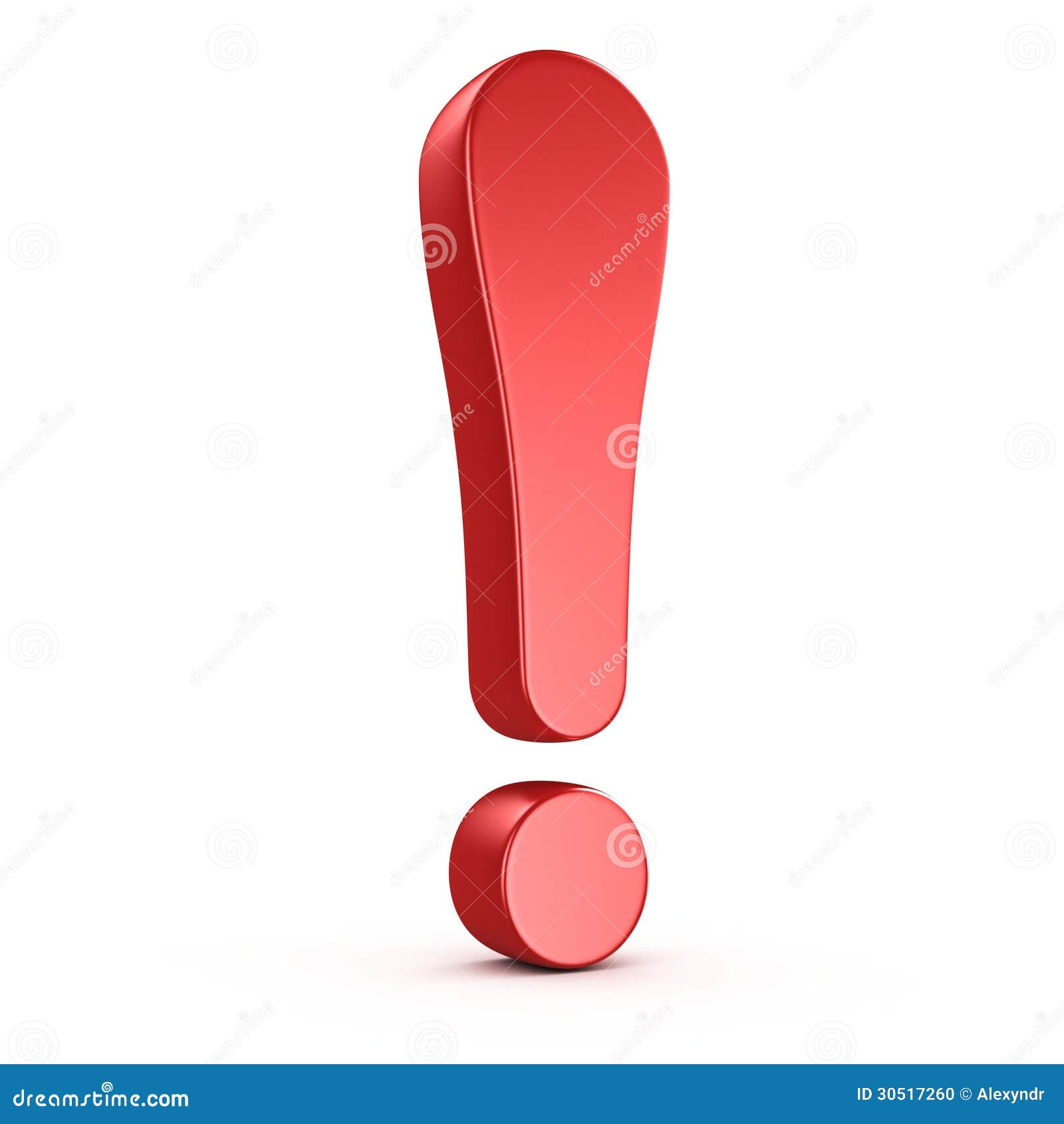 Red exclamation mark stock illustration. Illustration of concept - 30517260