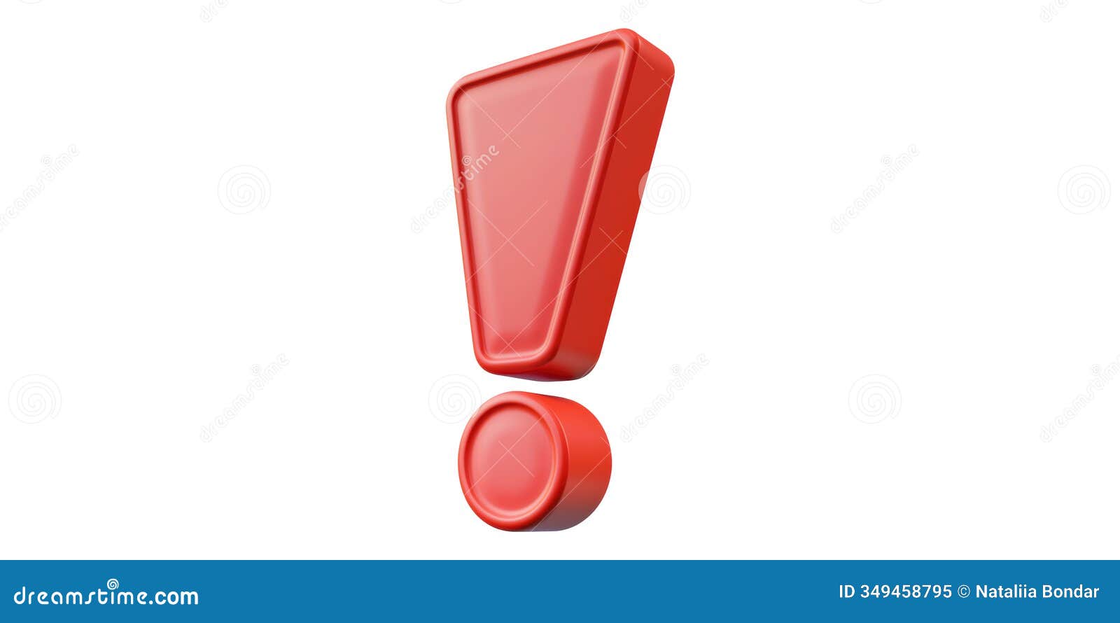 Red Exclamation Mark Sign Isolated on Transparent Background Stock ...