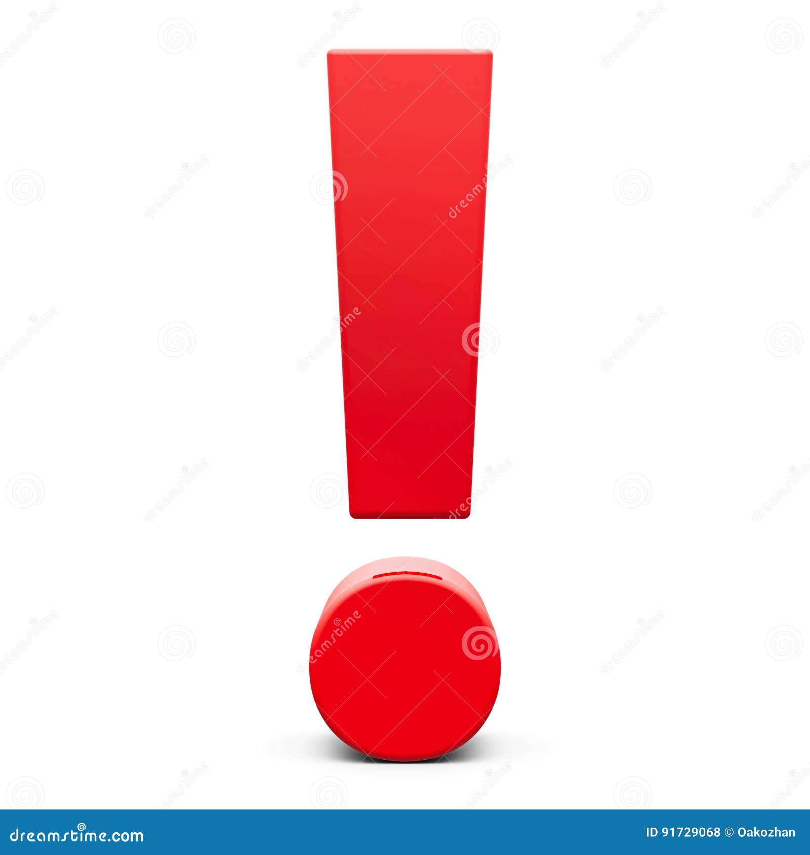 Red Exclamation point 2 stock illustration. Illustration of isolated ...