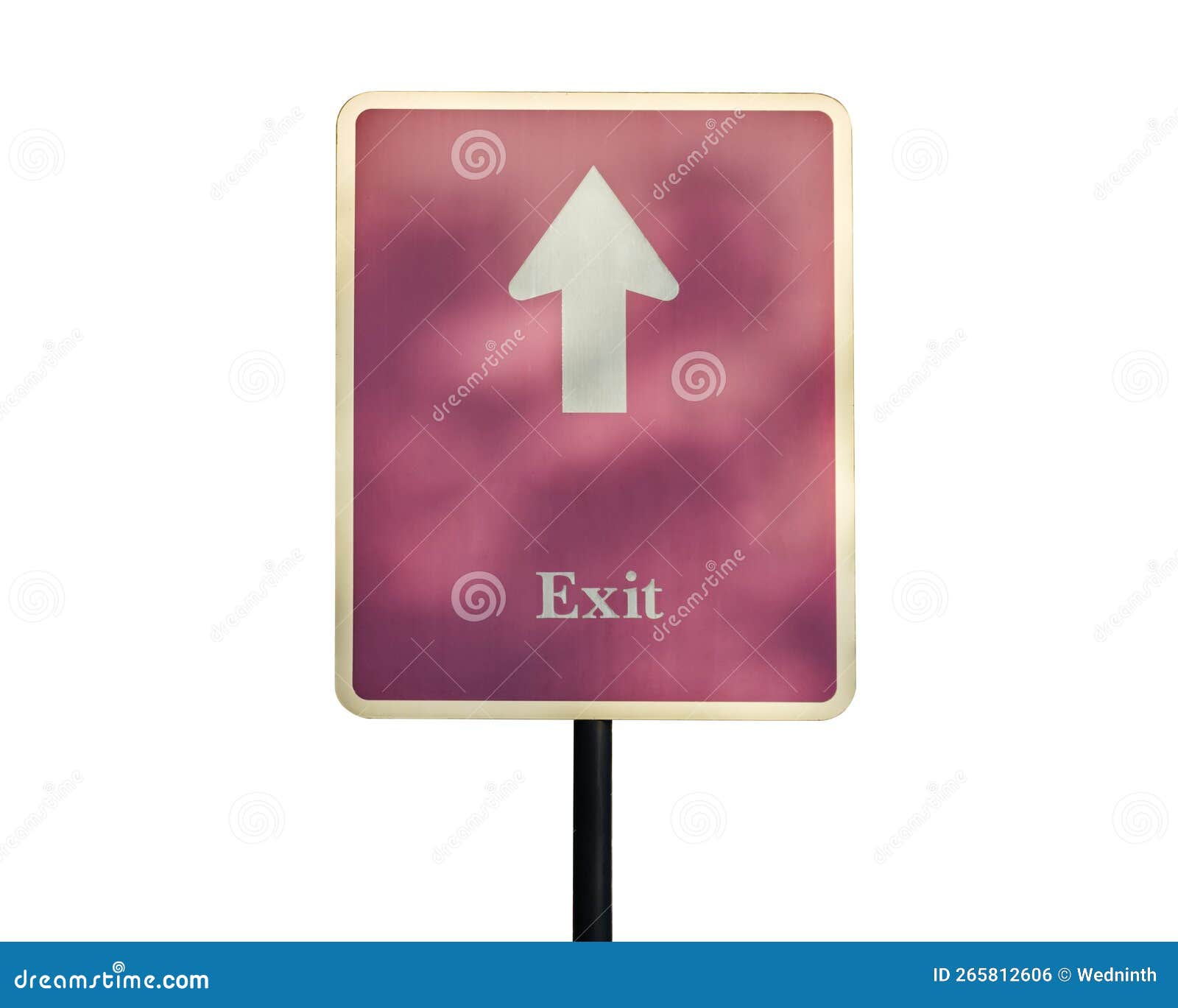 Red Exit Sign with White Background Stock Photo - Image of background ...