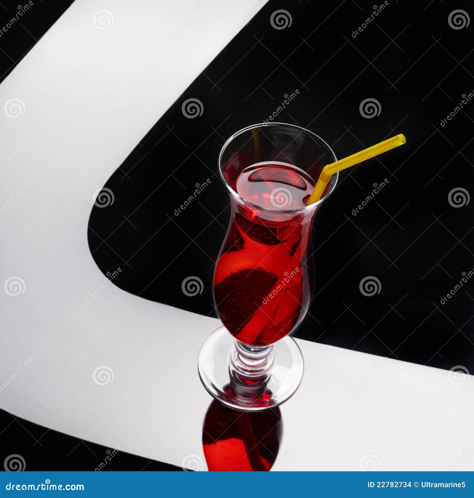 Red exotic cocktail stock photo. Image of elegant, foreground - 22782734