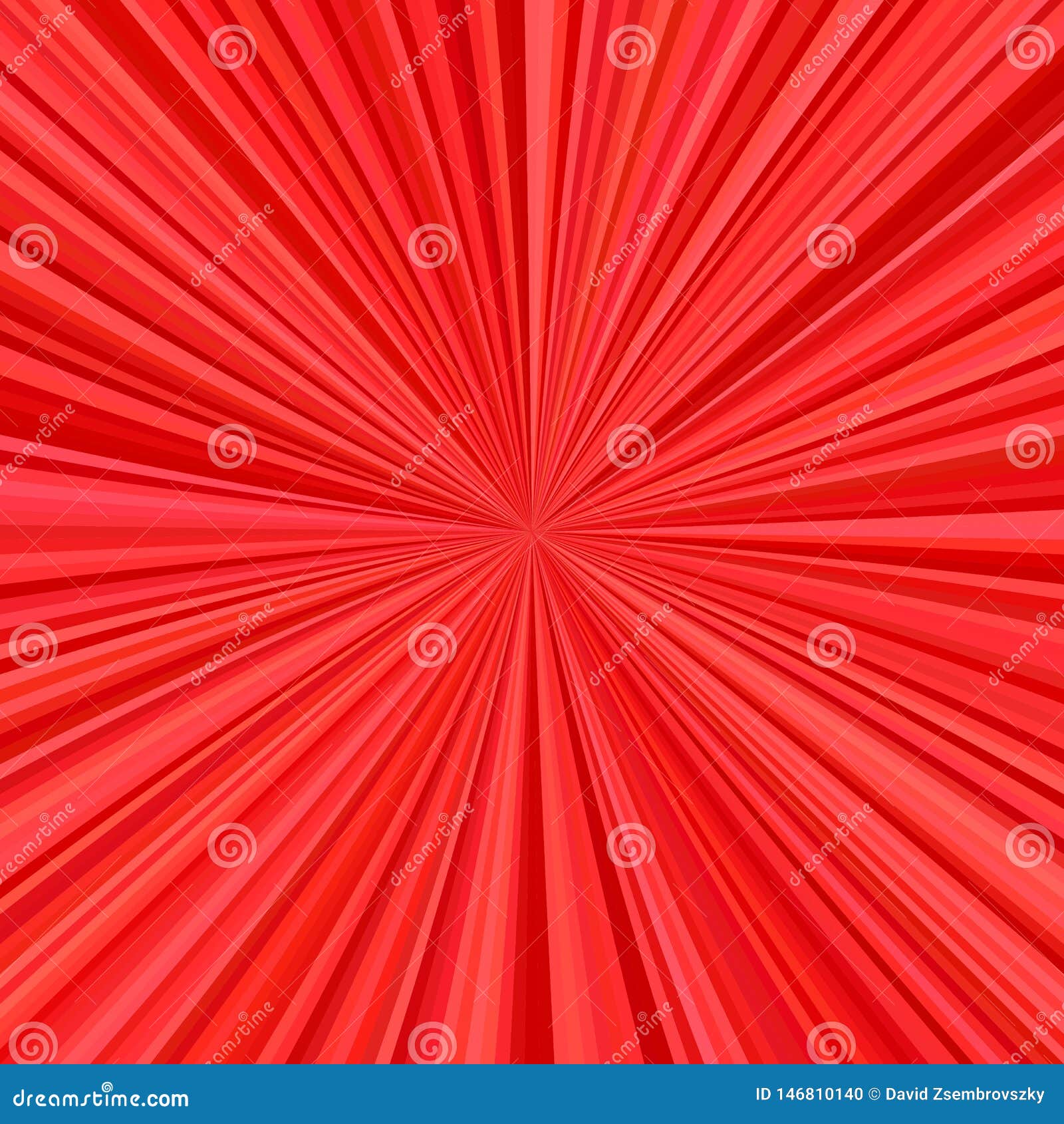 Red Explosion Background from Radial Stripes Stock Vector ...
