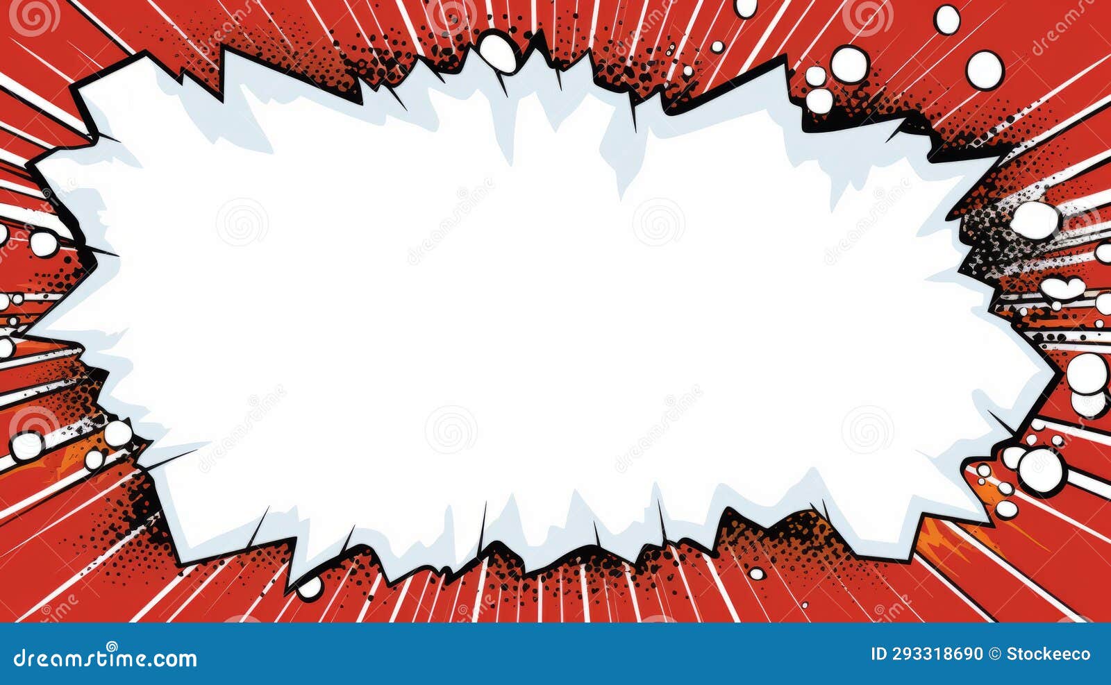 Red Explosion: Elaborate Borders and Flattened Perspective Comic ...