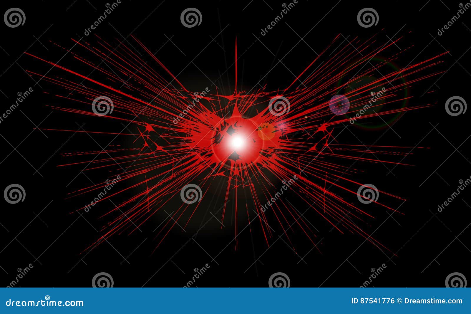Red explosion stock vector. Illustration of shiny, space - 87541776