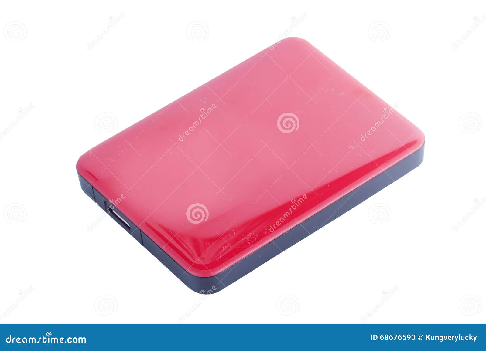 Red External Hard Drive stock photo. Image of hardware - 68676590