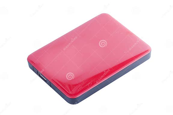 Red External Hard Drive stock photo. Image of hardware - 68676590