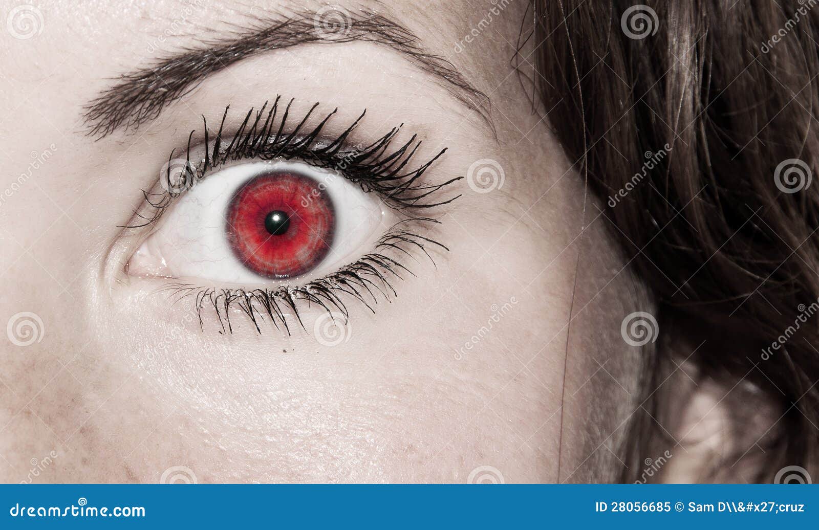 Red Eye - Beautiful, Feminine Stock Image - Image of close, coloured ...