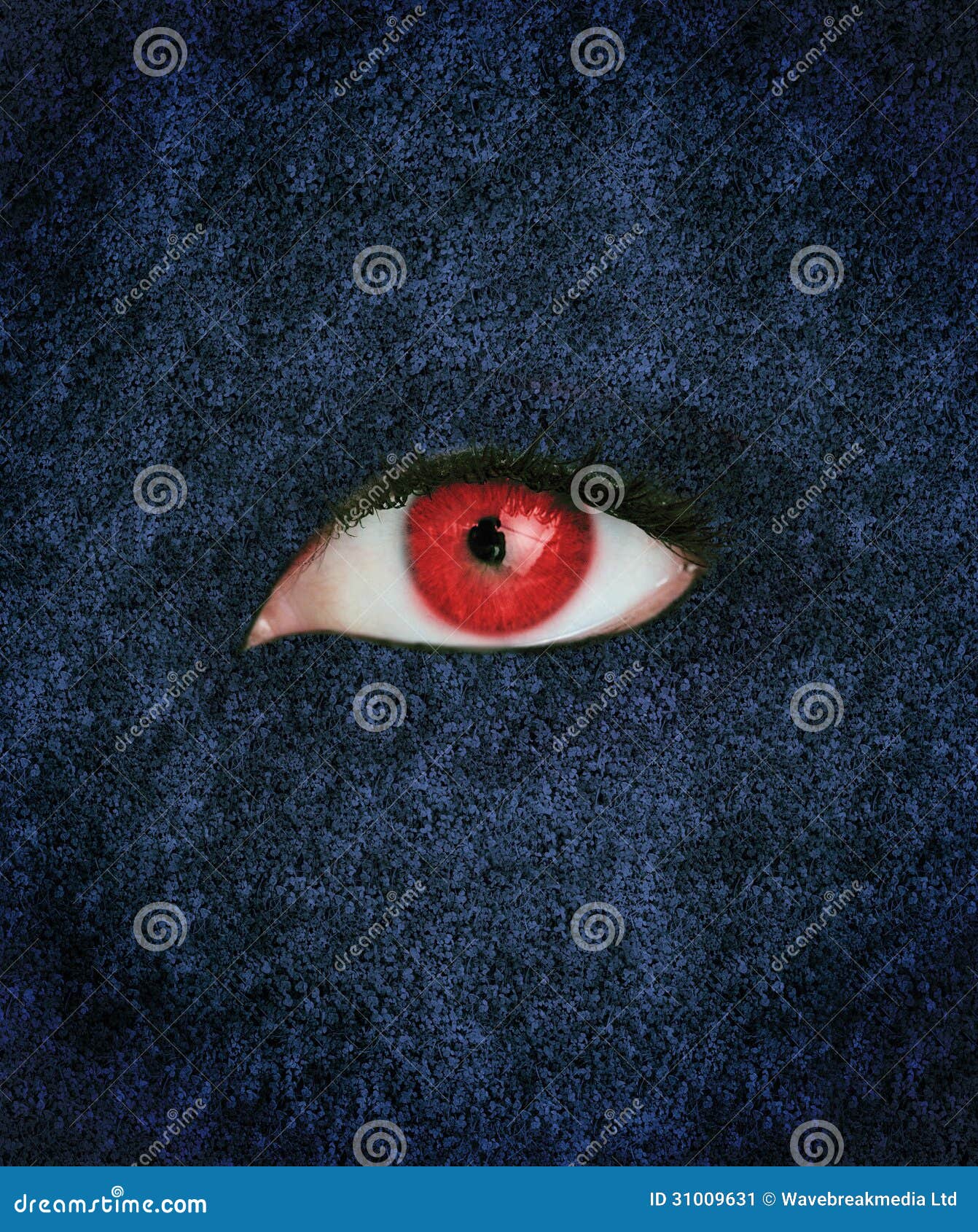 Red Eye Over Blue Texture Stock Image - Image: 31009631
