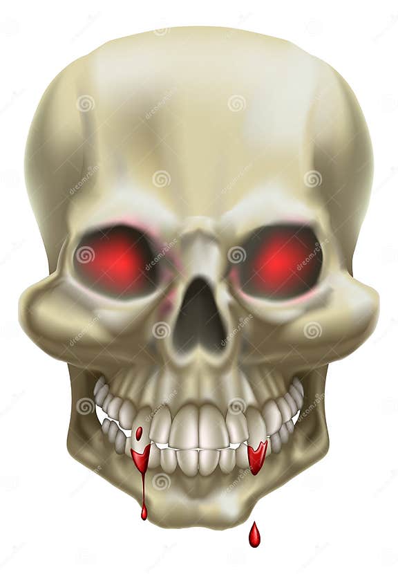 Red Eye Skull stock vector. Illustration of grim, glowing - 17087315