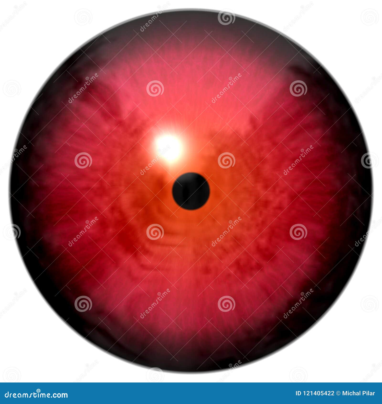 Red Eye Texture with White Background Stock Illustration - Illustration ...