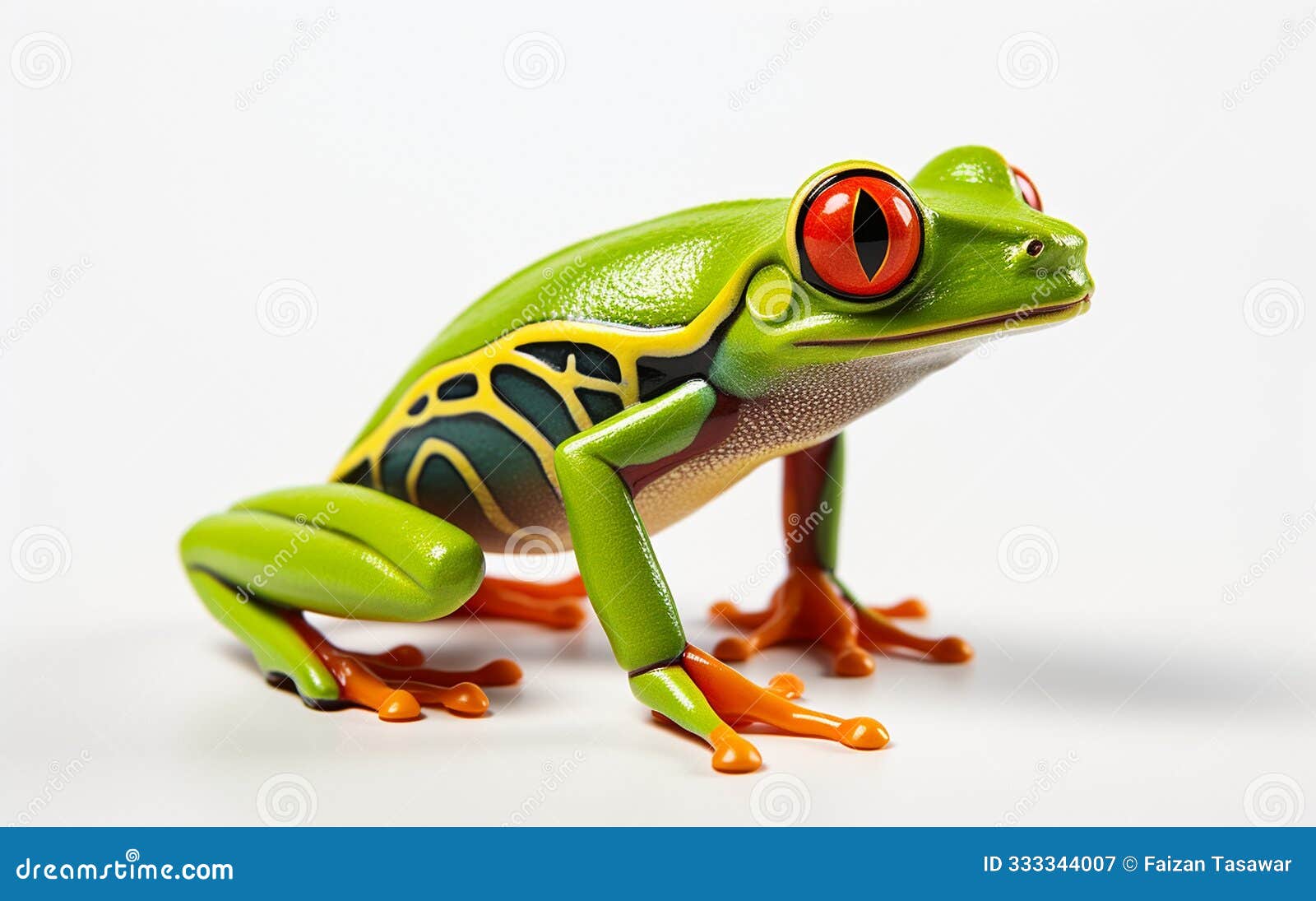 Red-Eyed Tree Frog on Transparent Background -Generative Ai Stock ...