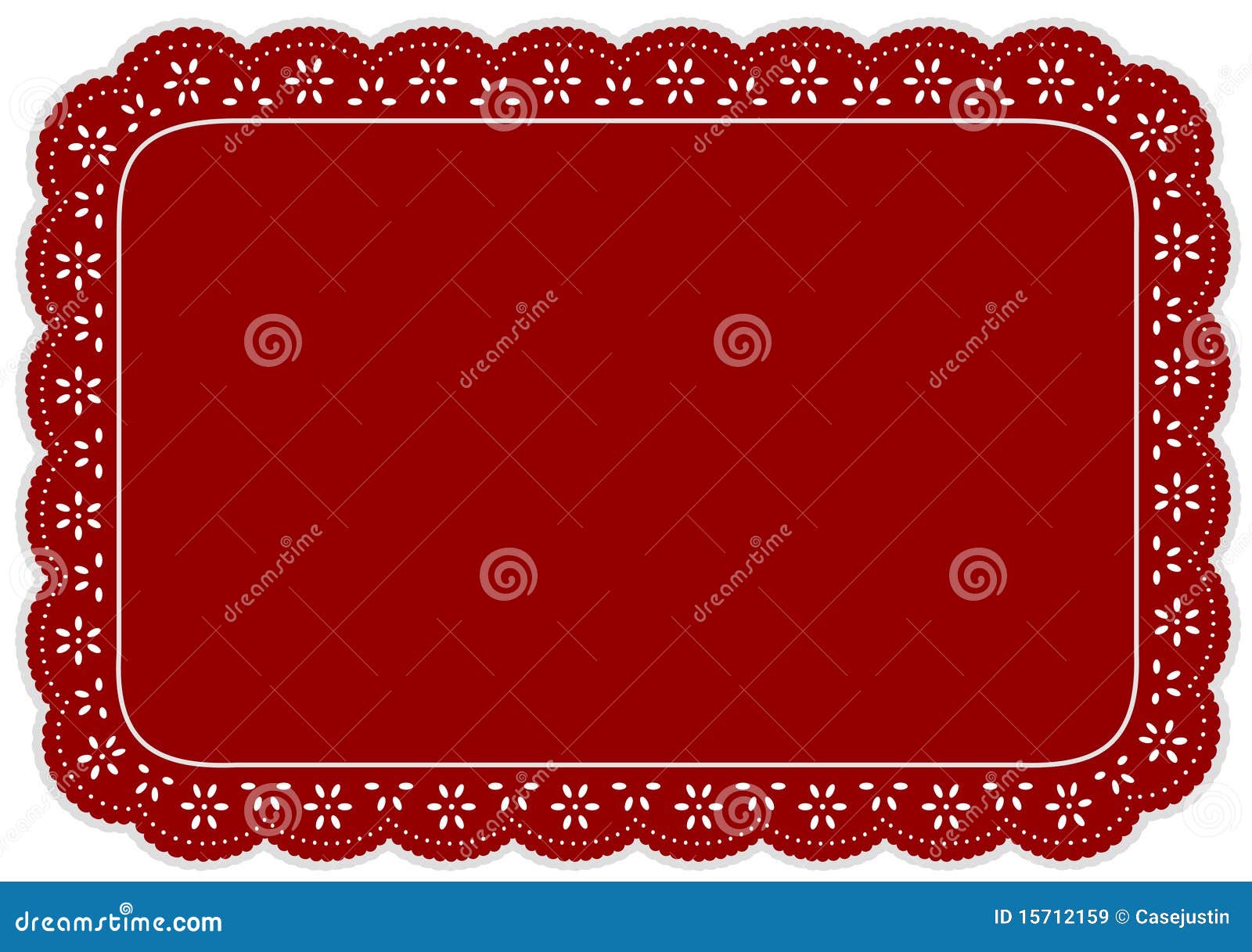 Eyelet Lace Frame, Seamless Background Cartoon Vector | CartoonDealer ...