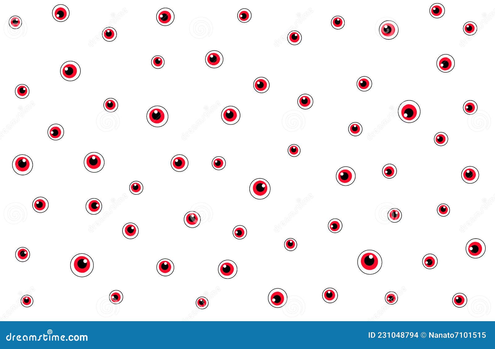 Red Eyes in the Transparent Background. Stock Vector - Illustration of ...
