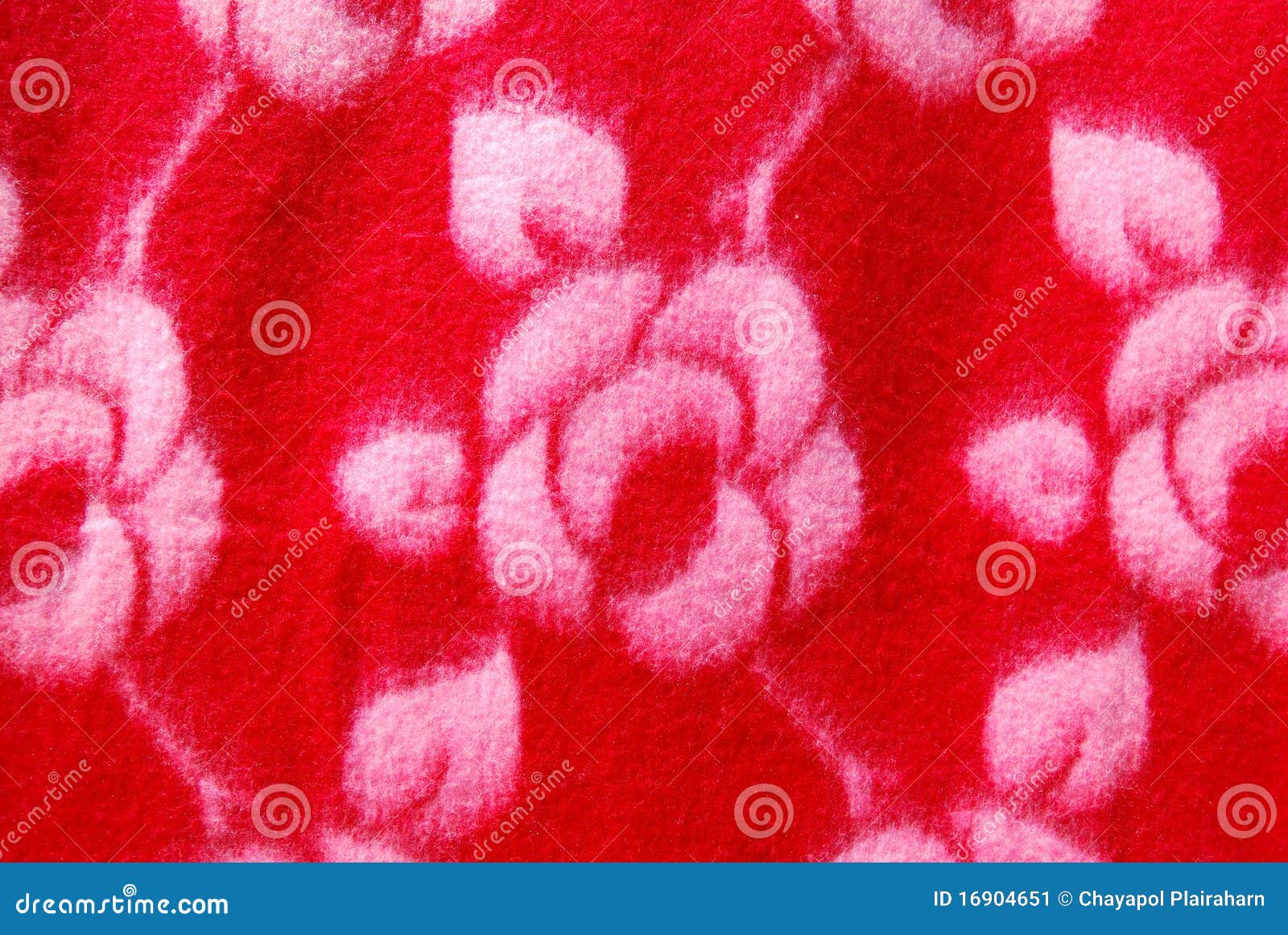 The Red Fabric Design Flower. Stock Image - Image of color, cloth: 16904651
