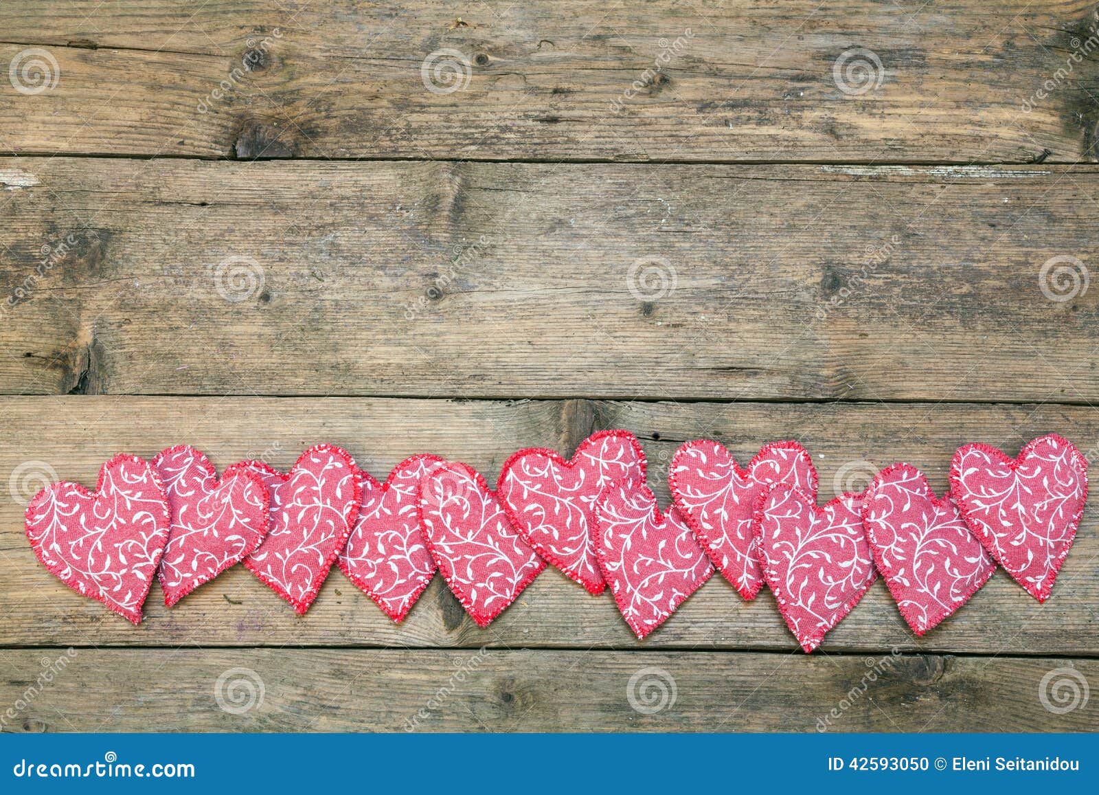 Red Fabric hearts stock photo. Image of close, decorative - 42593050