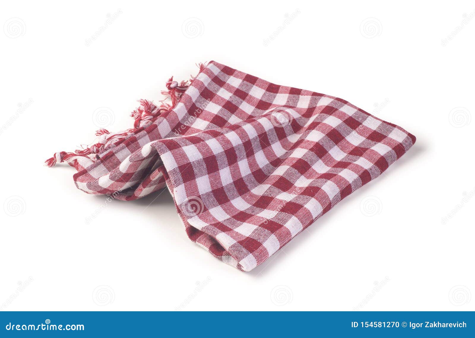 Red Fabric Table Clothe Isolated Stock Photo - Image of object, textile ...